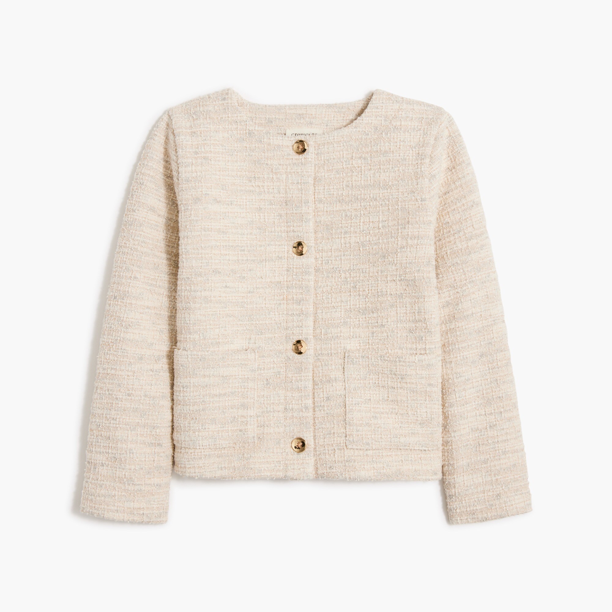 Girls' Shimmer Tweed Lady Jacket For Girls | Factory