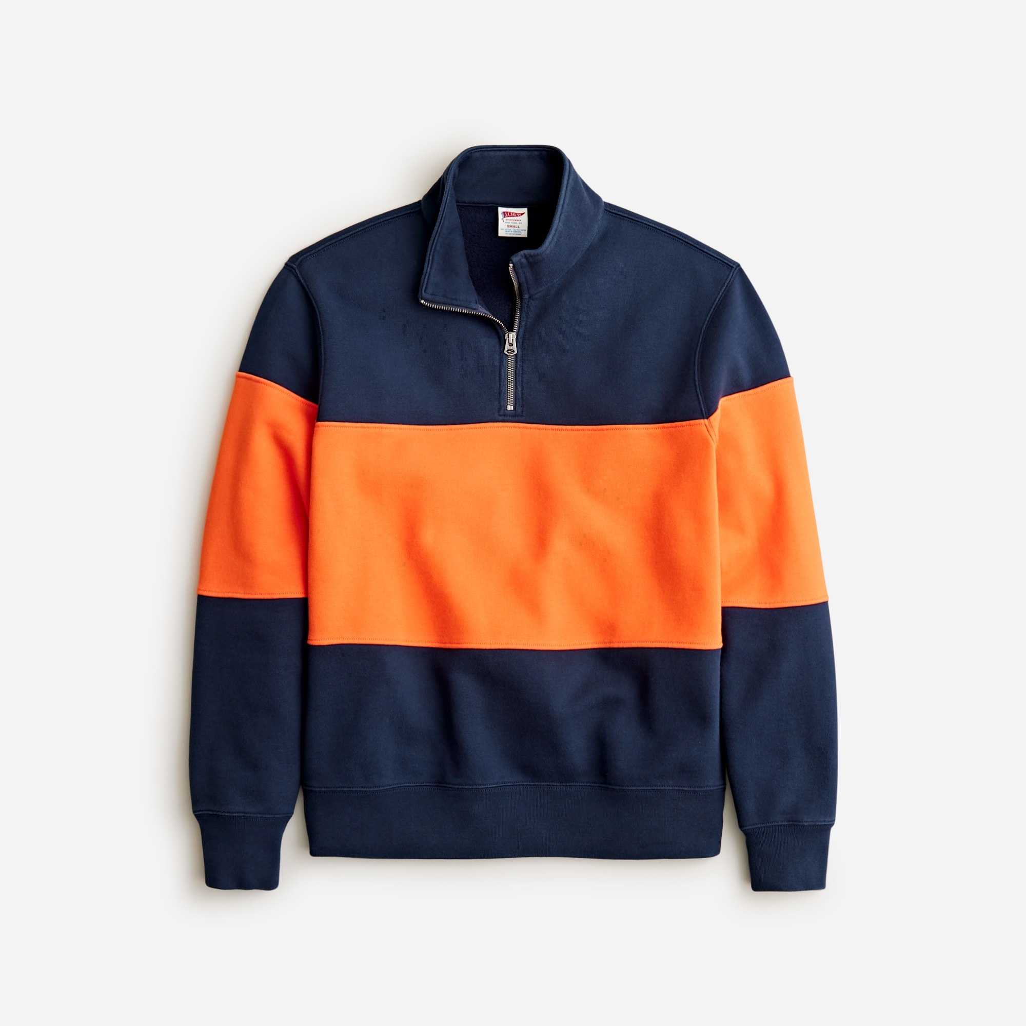 J.Crew: Relaxed Heritage 14 Oz. Fleece Half-zip Pullover For Men