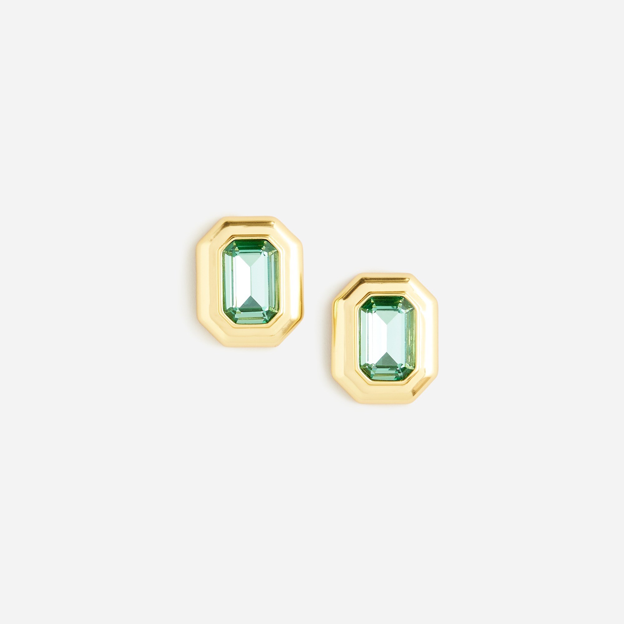 Rectangle Faceted-crystal Earrings For Women | J.Crew