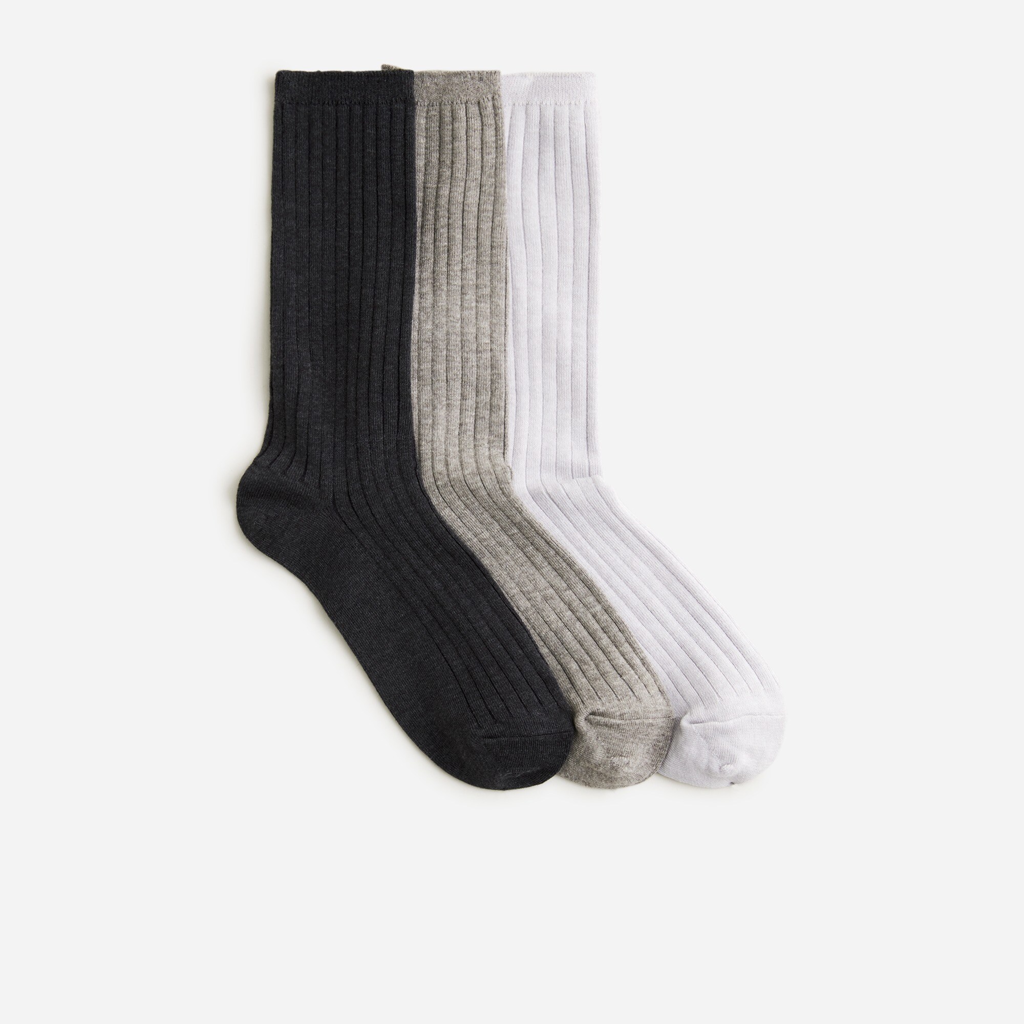 J.Crew: Heather Trouser Socks Three-pack For Women