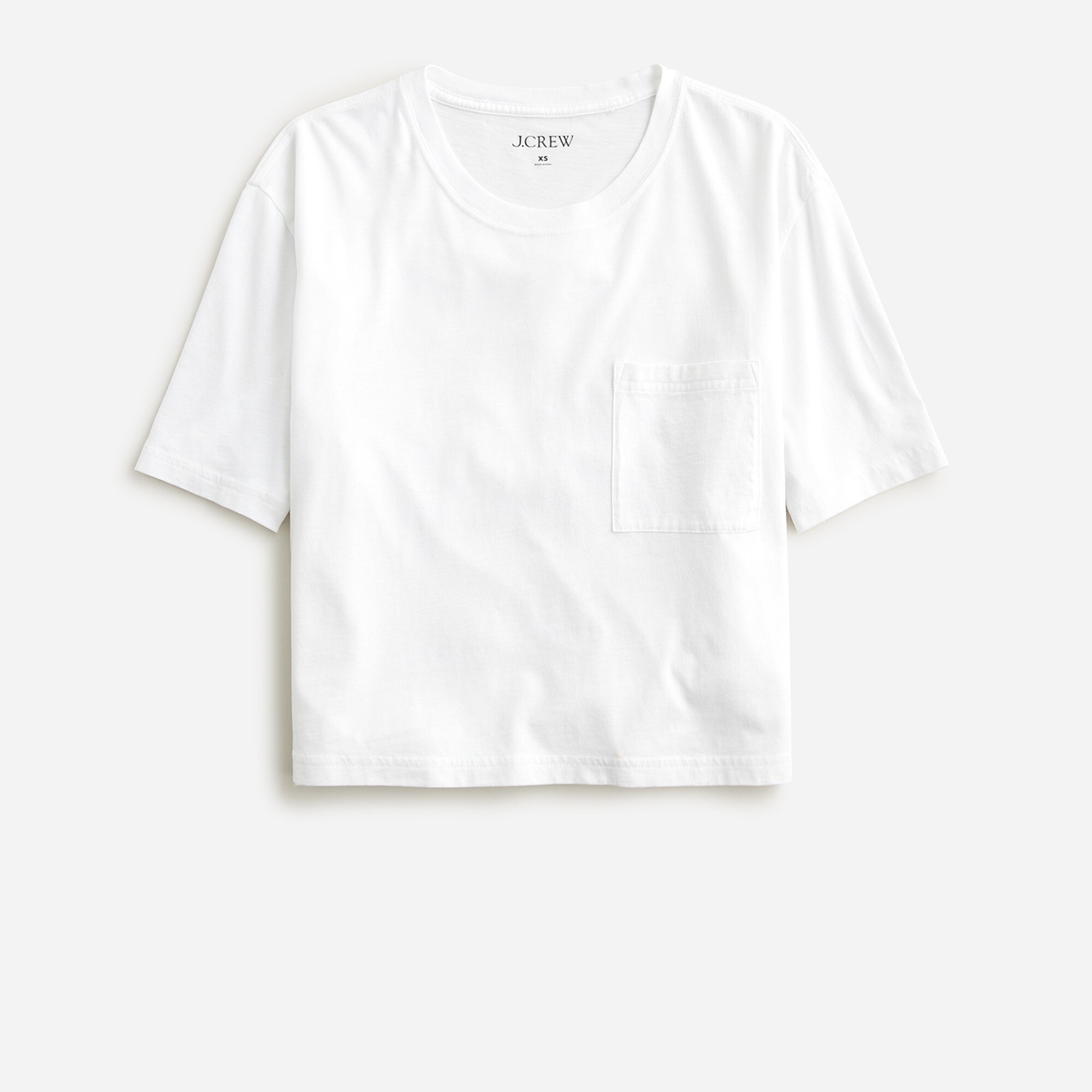 J.Crew: Cropped T-shirt In Premium Jersey For Women