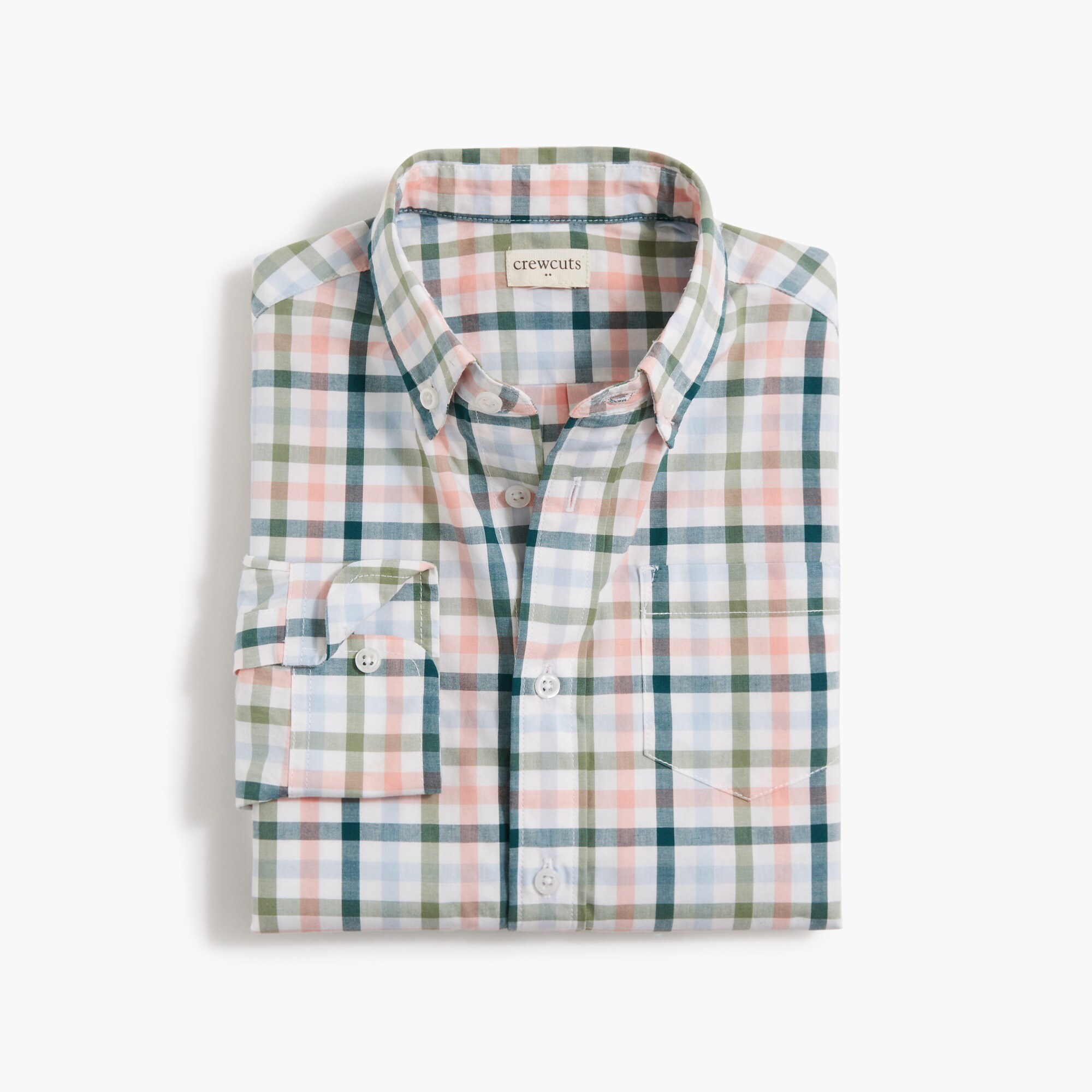 Factory: Boys' Gingham Washed Shirt For Boys