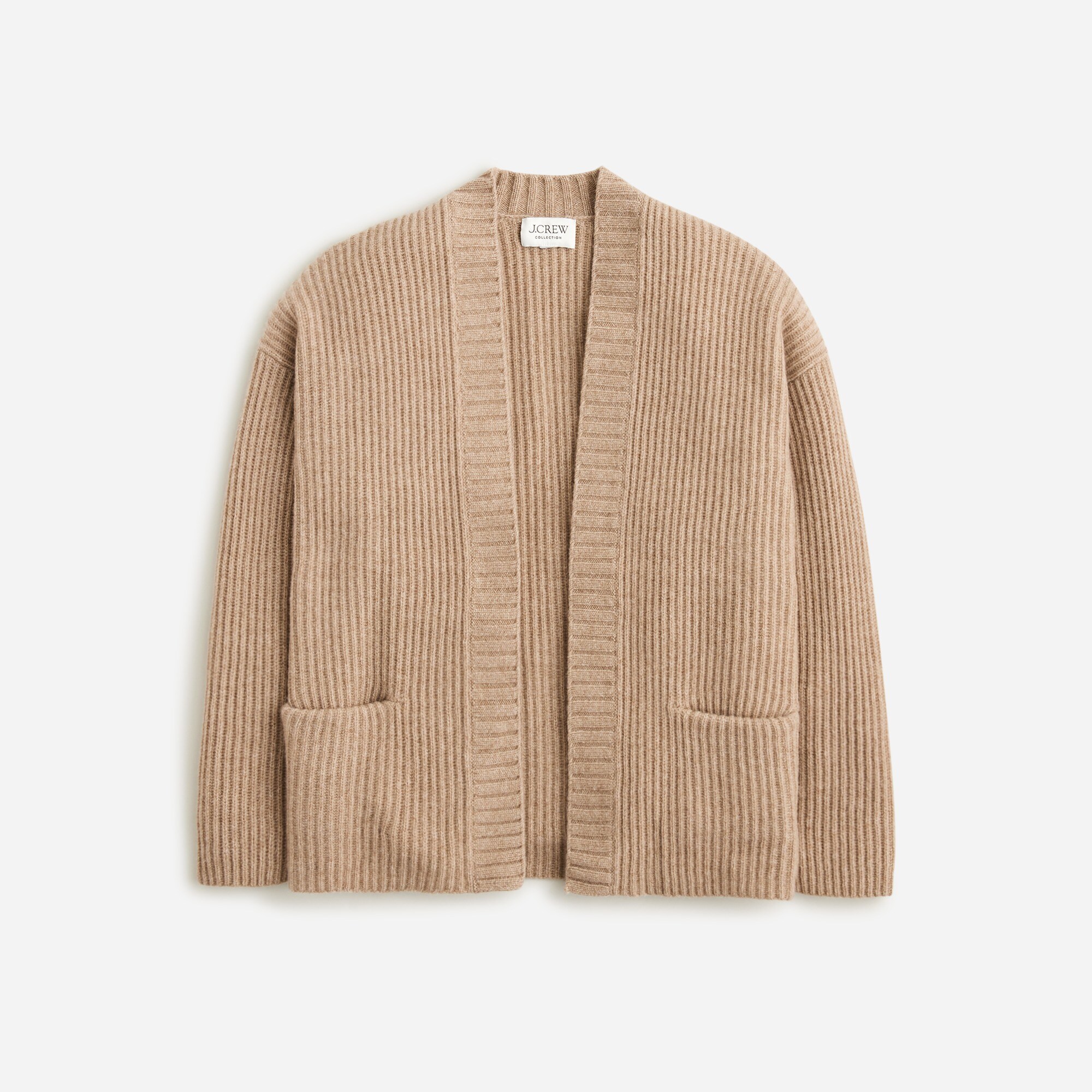 J.Crew: Collection Ribbed Cashmere Relaxed Cardigan Sweater For Women