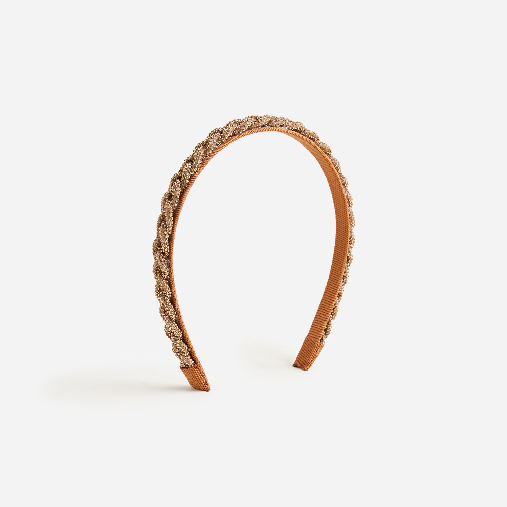 Skinny Braided Crystal Headband For Women | J.Crew