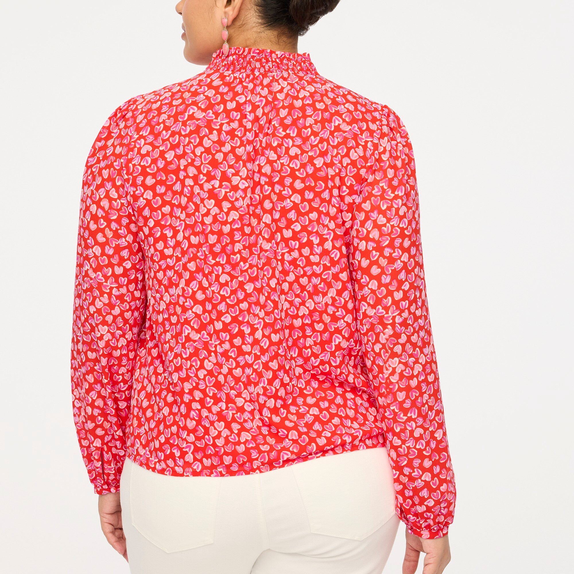 Factory: Smocked Keyhole Top For Women