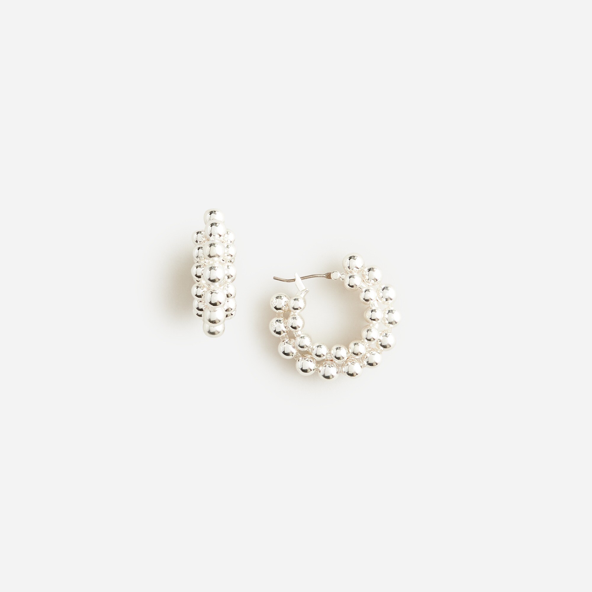 J.Crew: Metallic Cluster Hoop Earrings For Women