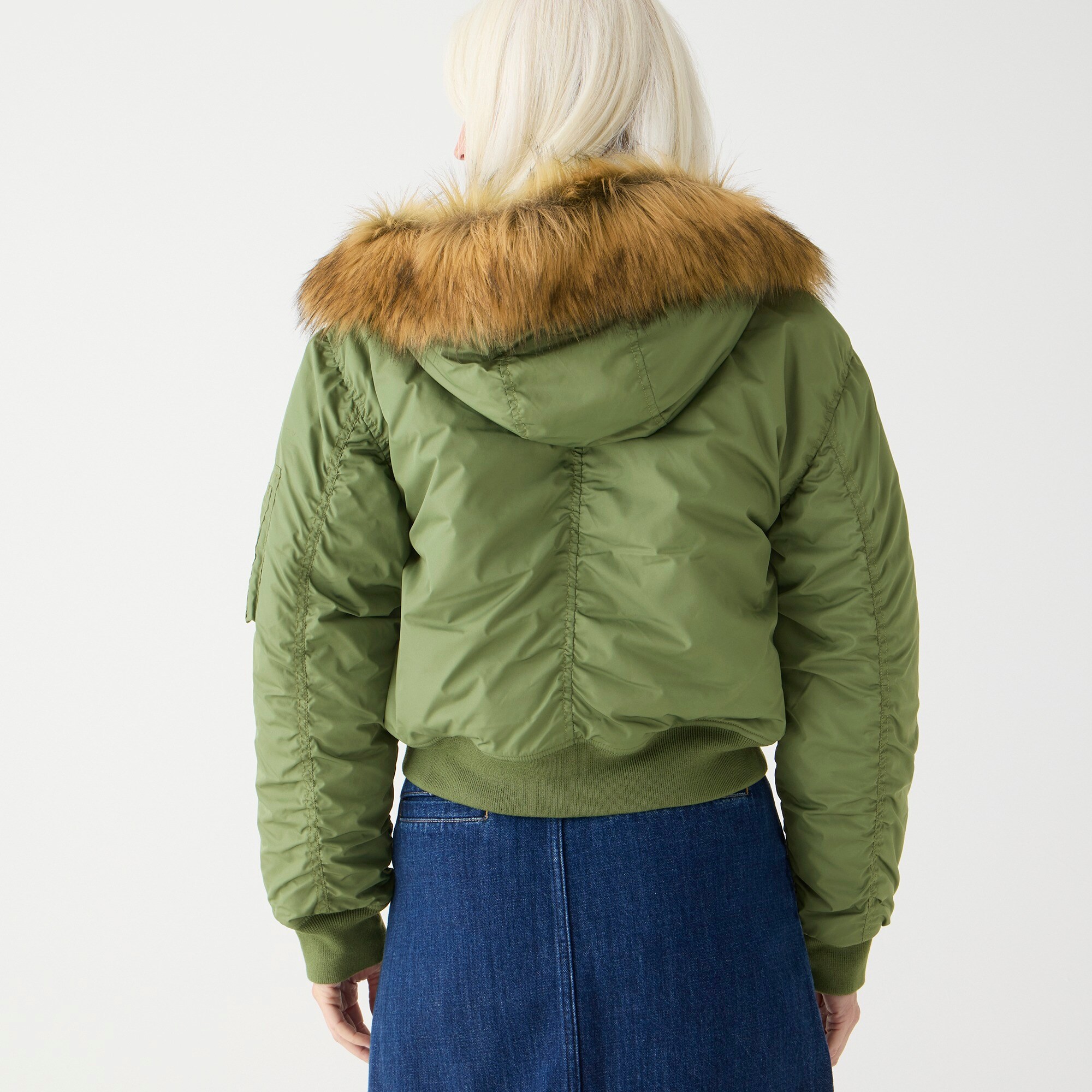 J.Crew: Ruched Puffer Jacket With PrimaLoft® For Women