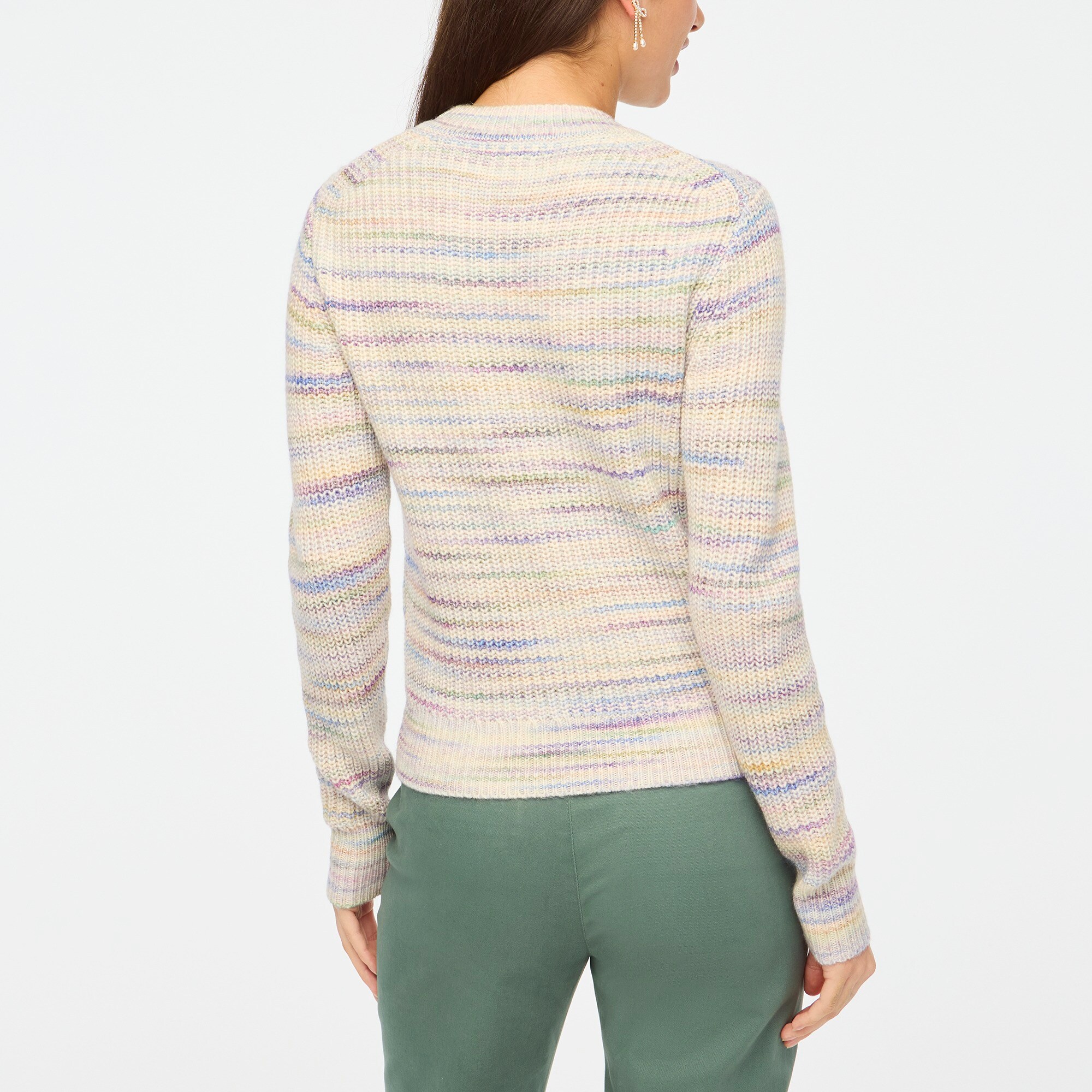 Factory: Space-dyed Crewneck Sweater For Women
