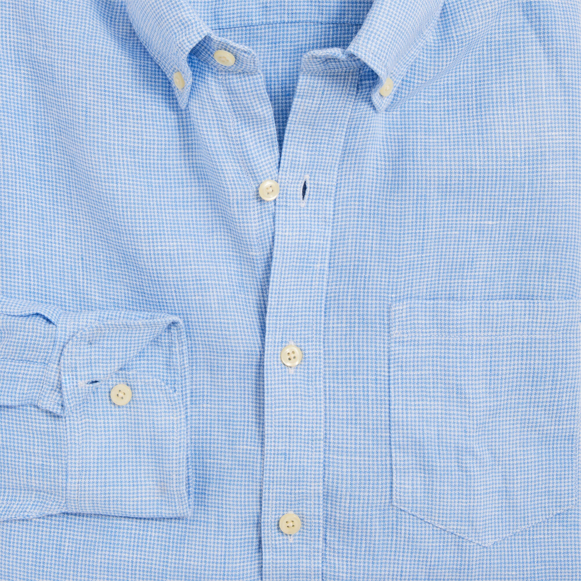 Factory: Linen-blend Casual Shirt For Men