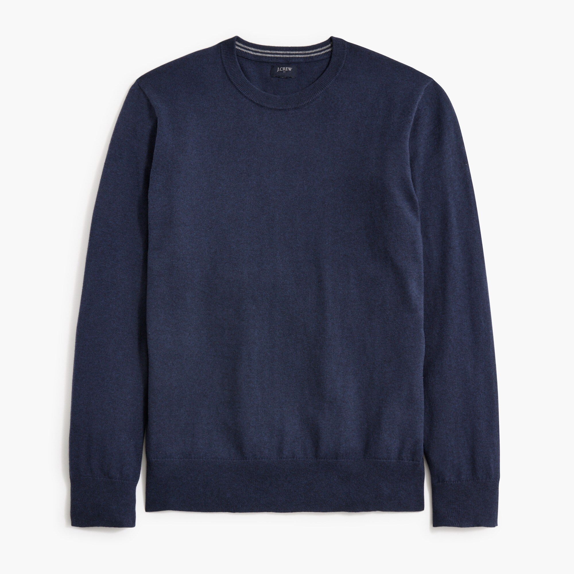 Factory: Soft Cotton-blend Crewneck Pullover For Men