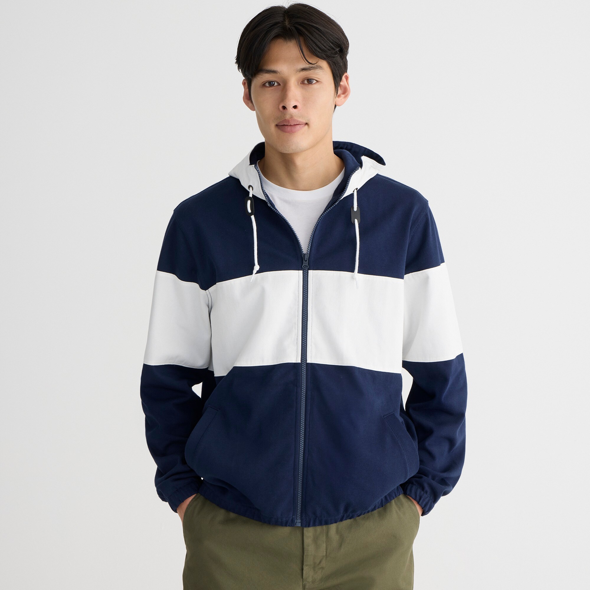 J.Crew: Full-zip Rugby Hoodie For Men