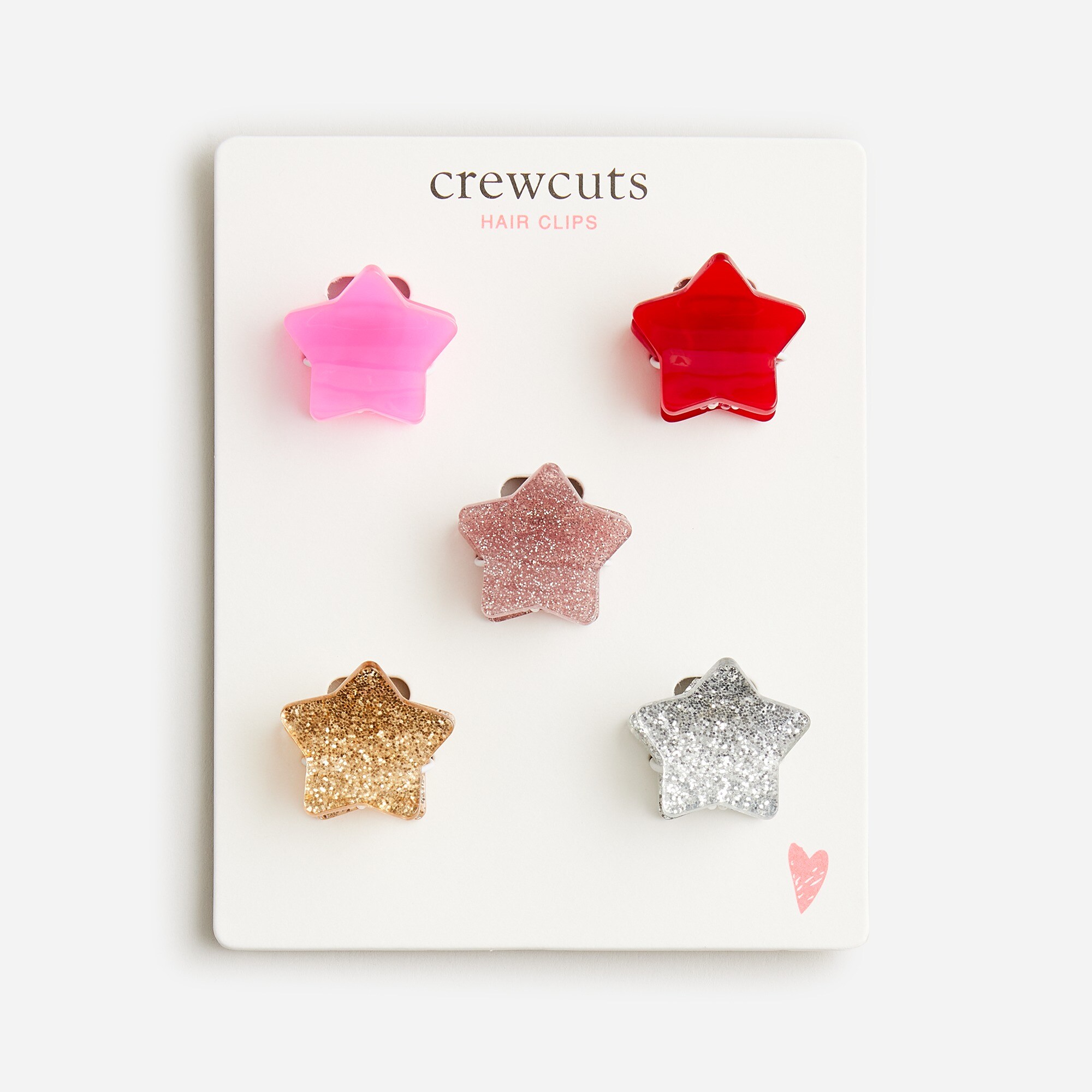 J.Crew: Girls' Star Claw Clips Five-pack For Girls