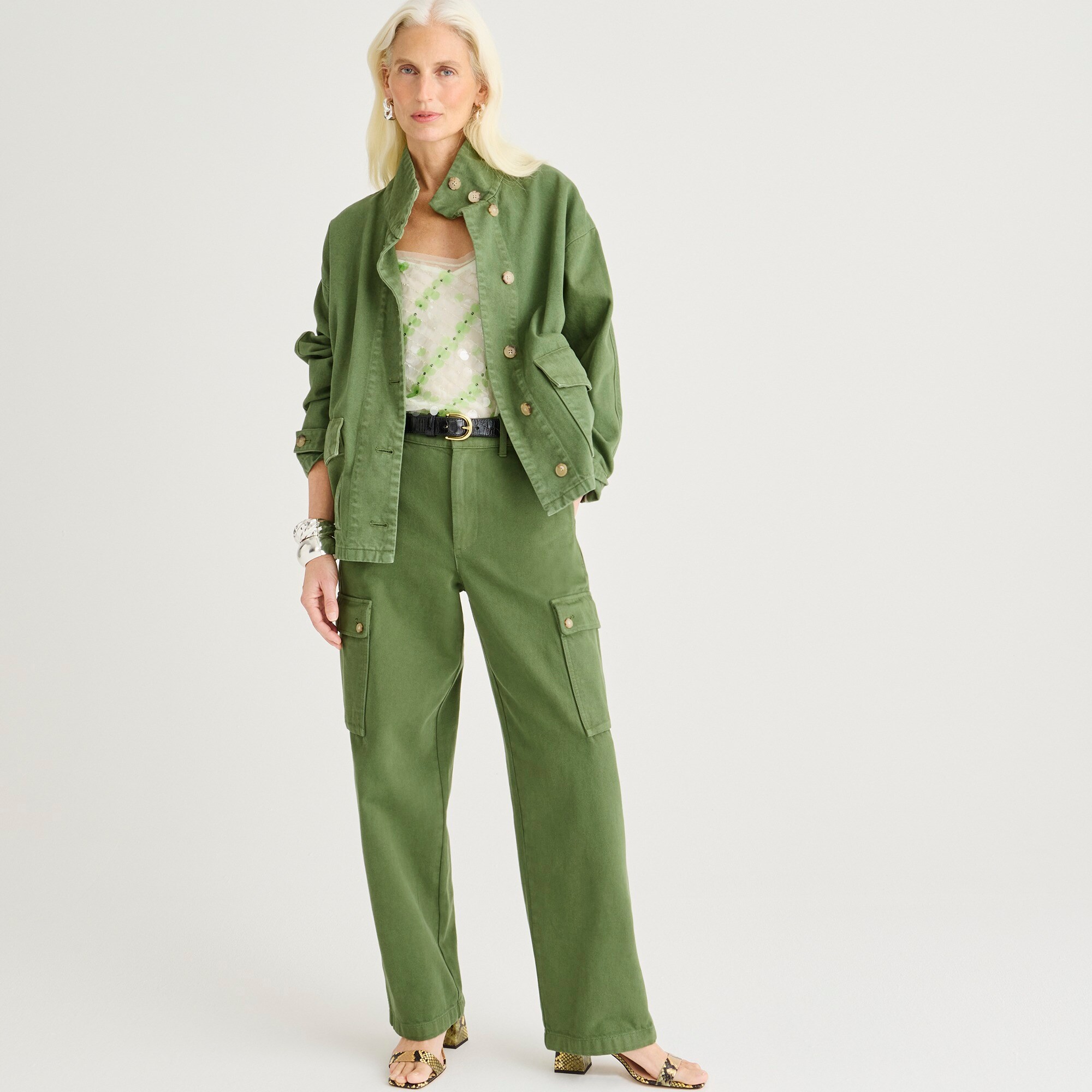 J.Crew: Relaxed Cargo Pant In Heavyweight Twill For Women