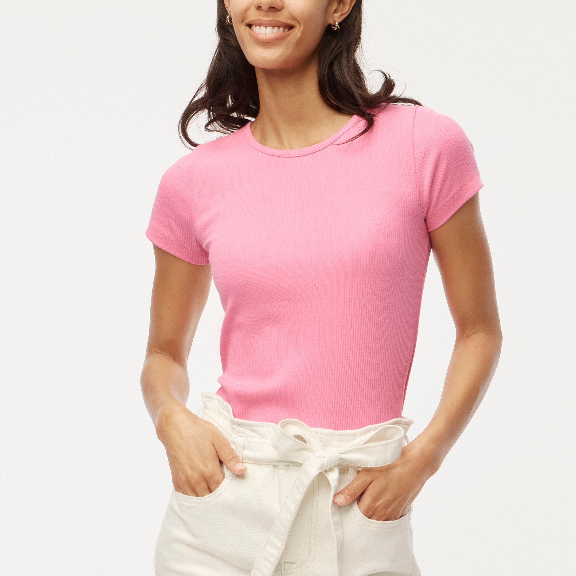 Factory: Ribbed Crewneck Tee For Women