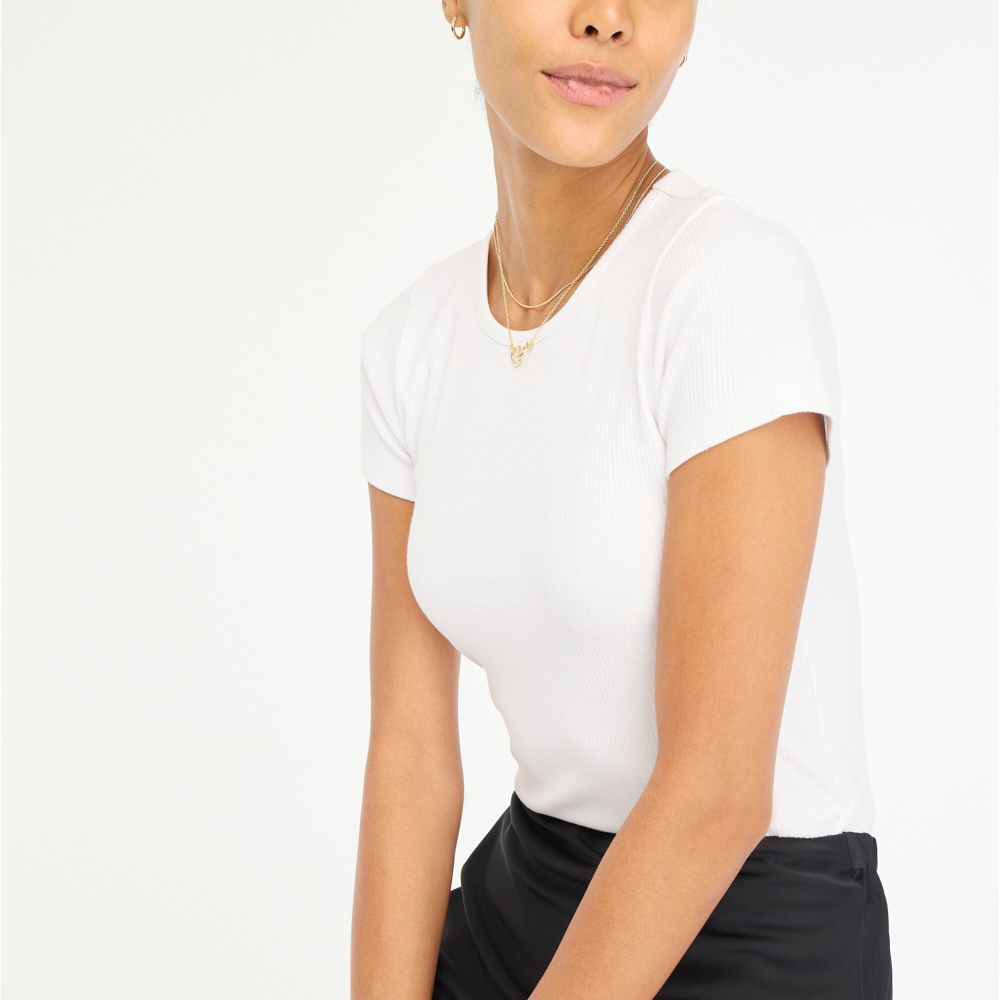 Factory: Ribbed Crewneck Tee For Women