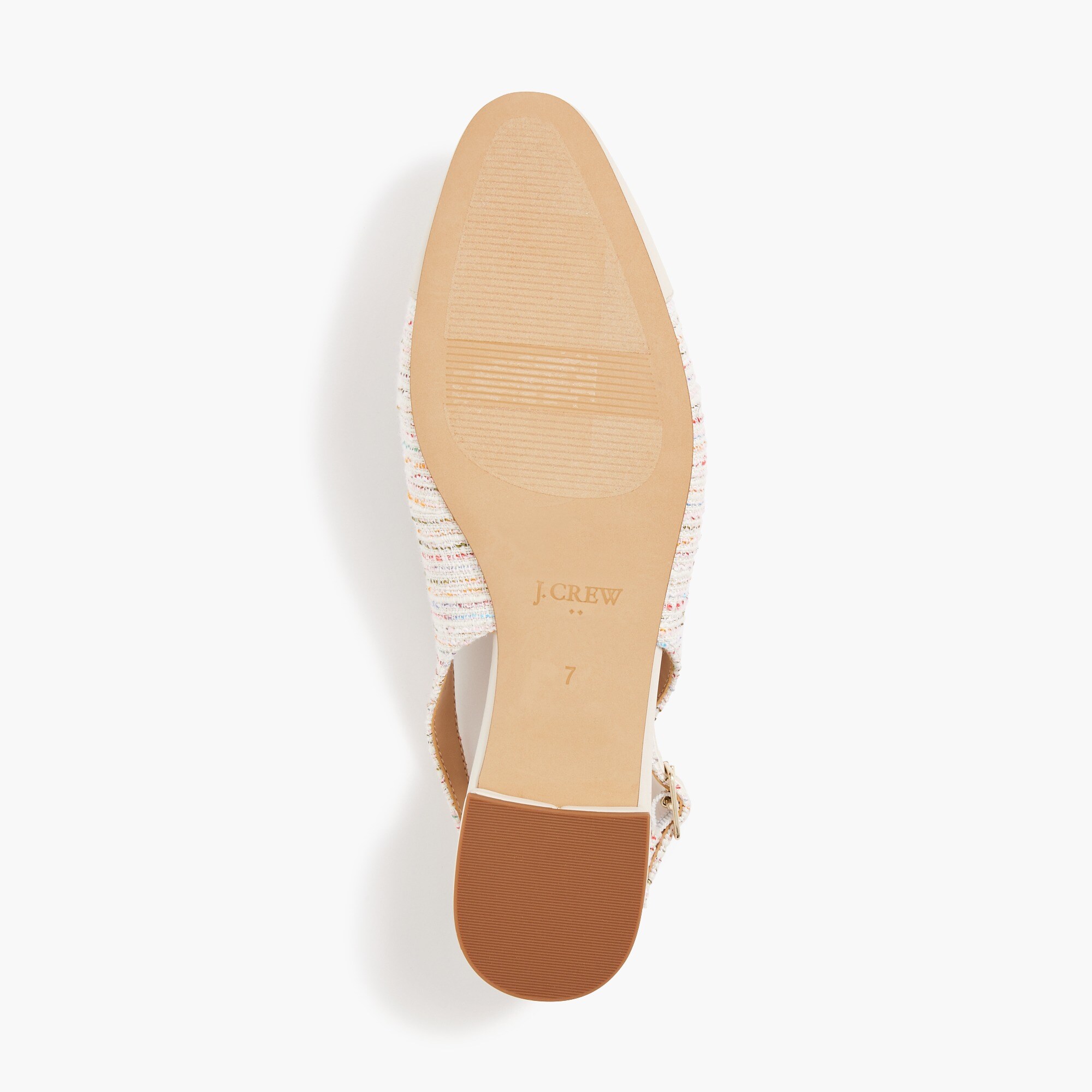 Factory: Tweed Slingbacks With Cap Toe For Women