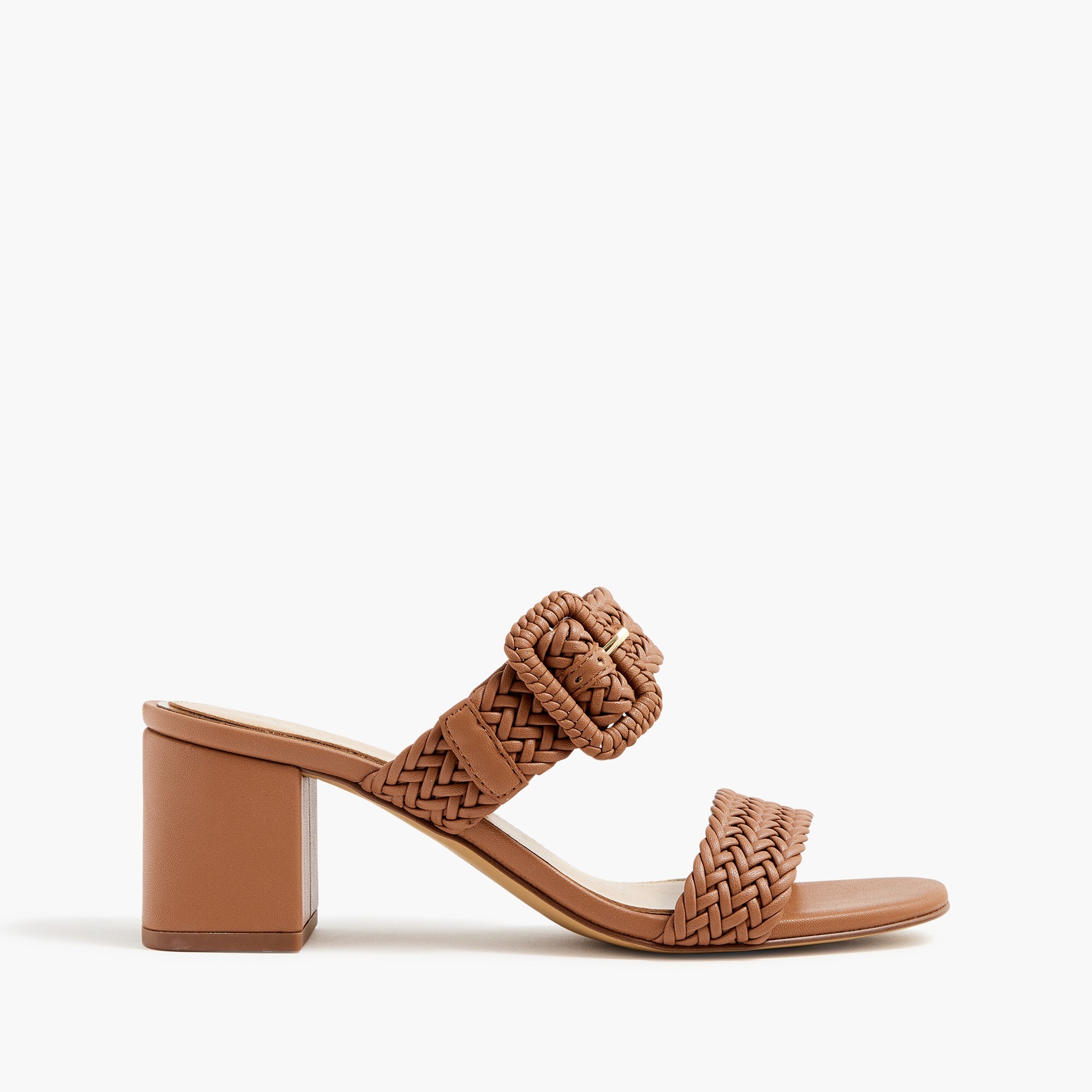 Factory: Braided Buckle-strap Mules For Women
