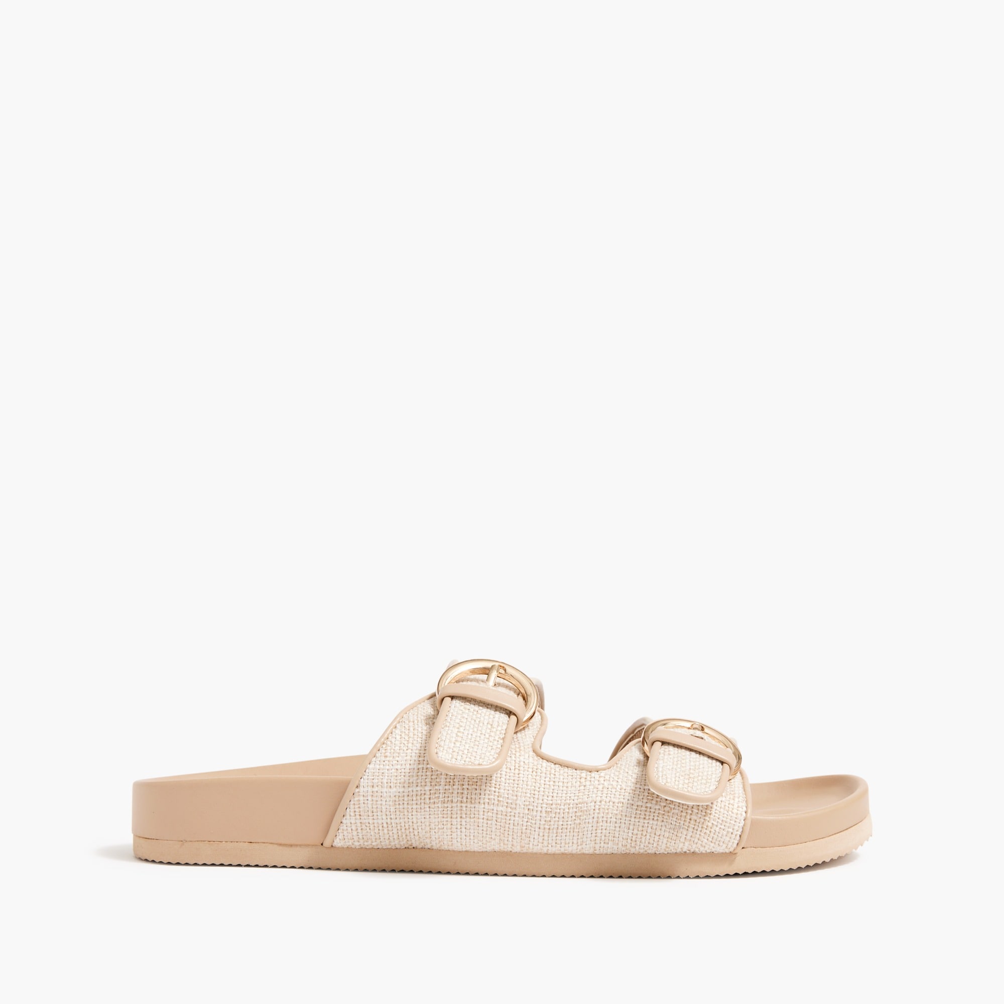 Factory: Double-buckle Slide Sandals For Women