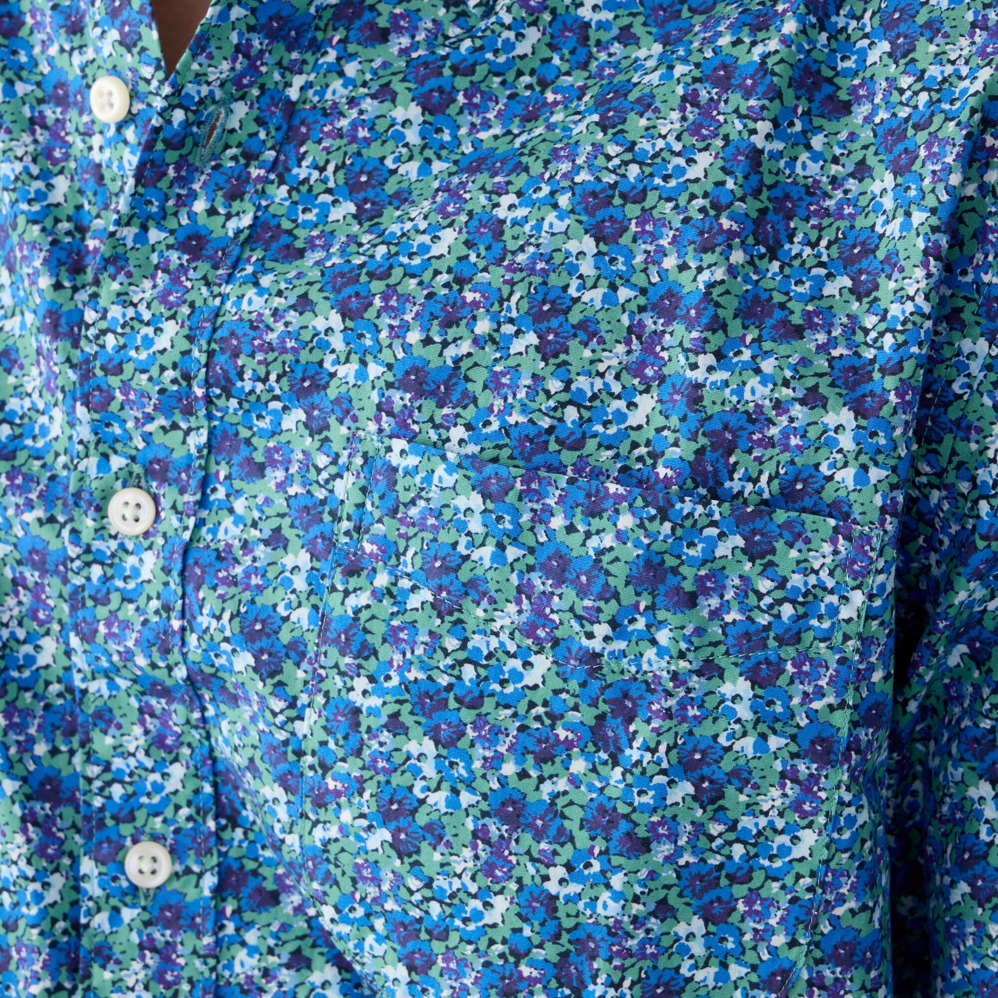 Secret Wash Cotton Poplin Shirt In Print For Men | J.Crew