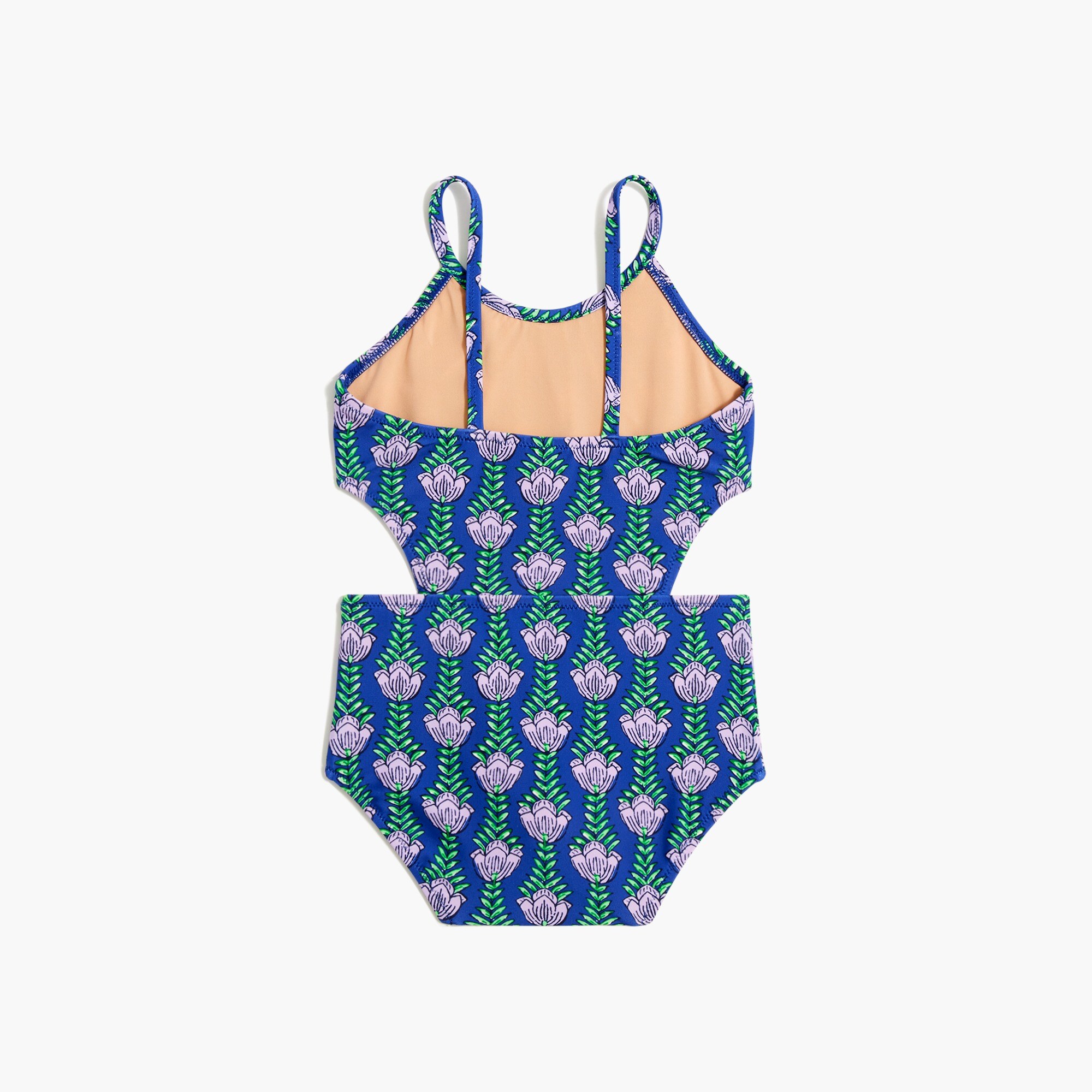 Factory: Girls' Printed Cutout One-piece Swimsuit For Girls
