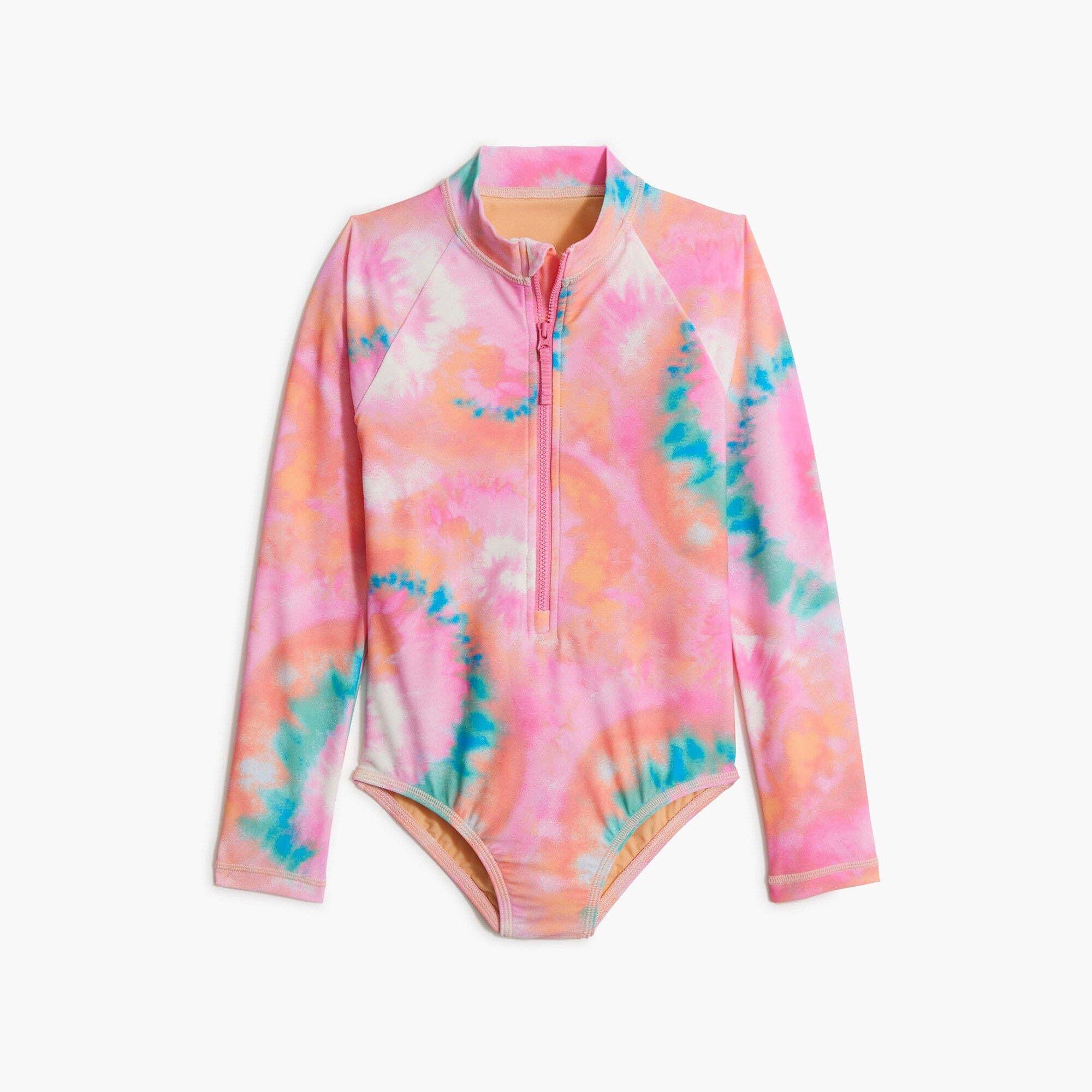 Factory: Girls' Tie-dye Rash Guard Swimsuit For Girls