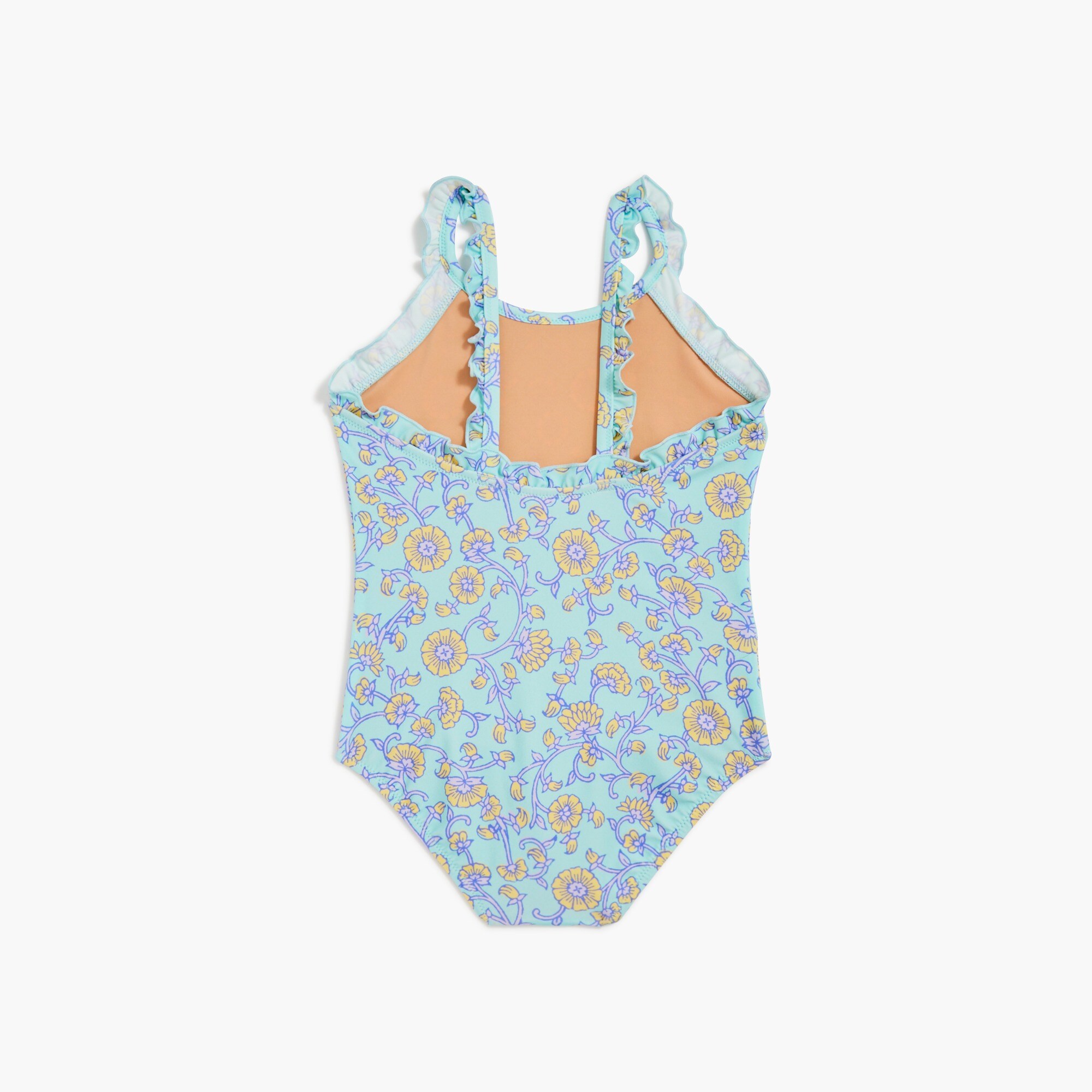 Factory: Girls' Floral Ruffle One-piece Swimsuit For Girls