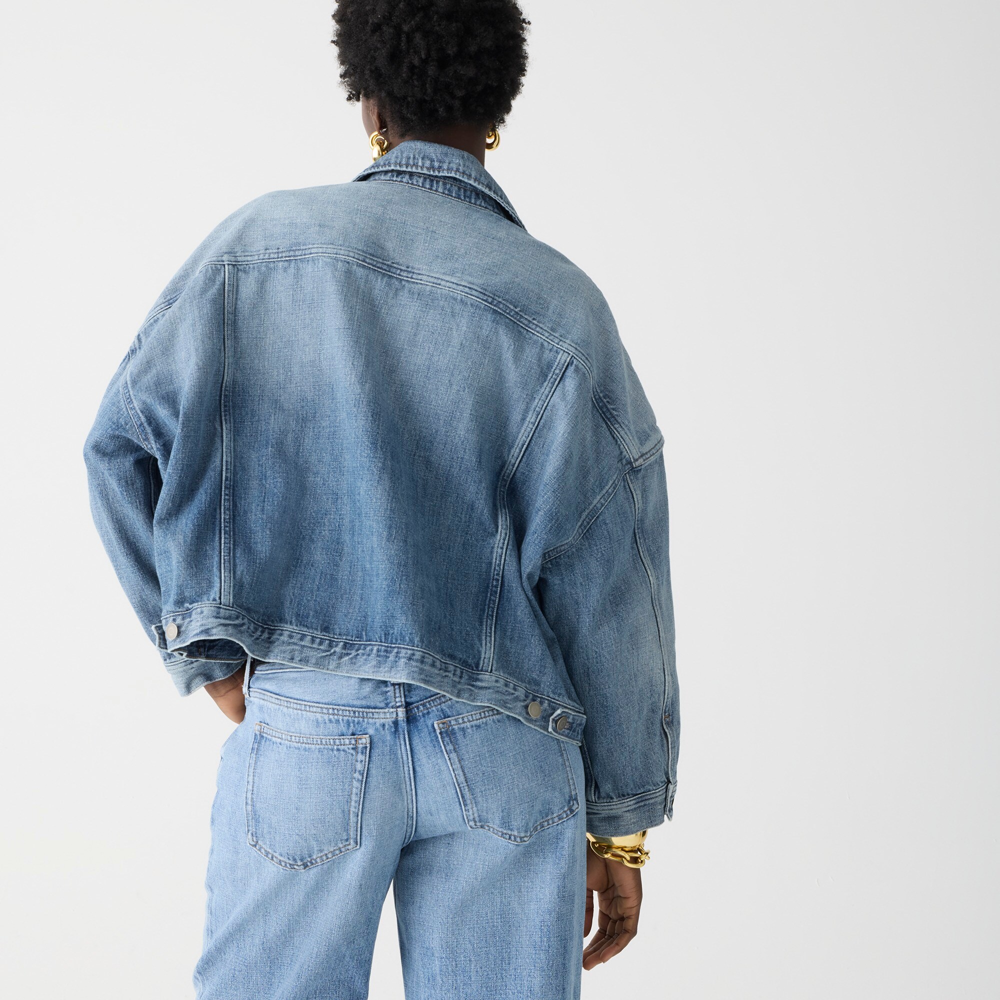 J.Crew: Limited-edition Point Sur Denim Trucker Jacket In Beach Way ...