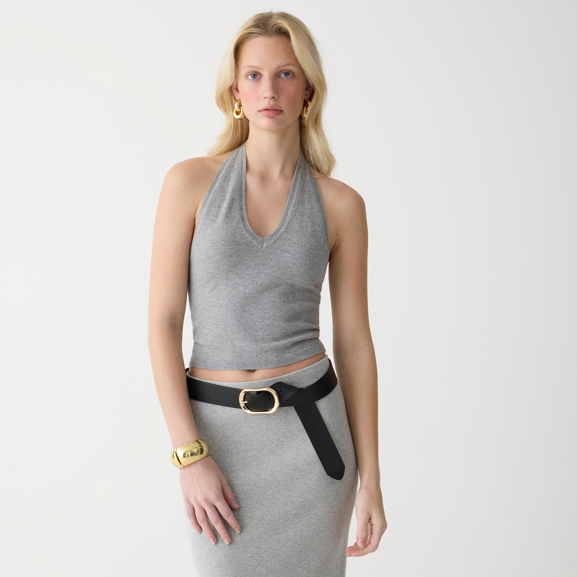 J.Crew: Featherweight Cashmere Halter Top For Women
