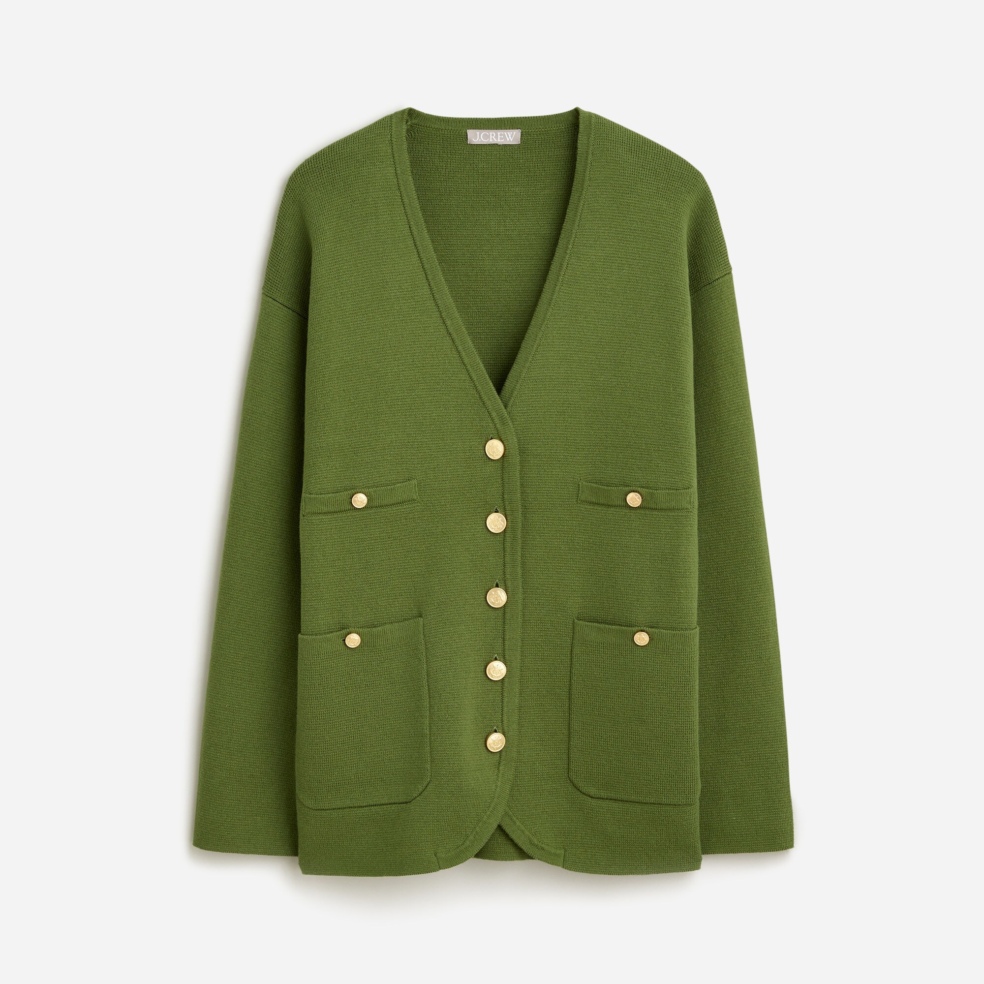 J.Crew: Long V-neck Sweater Blazer For Women