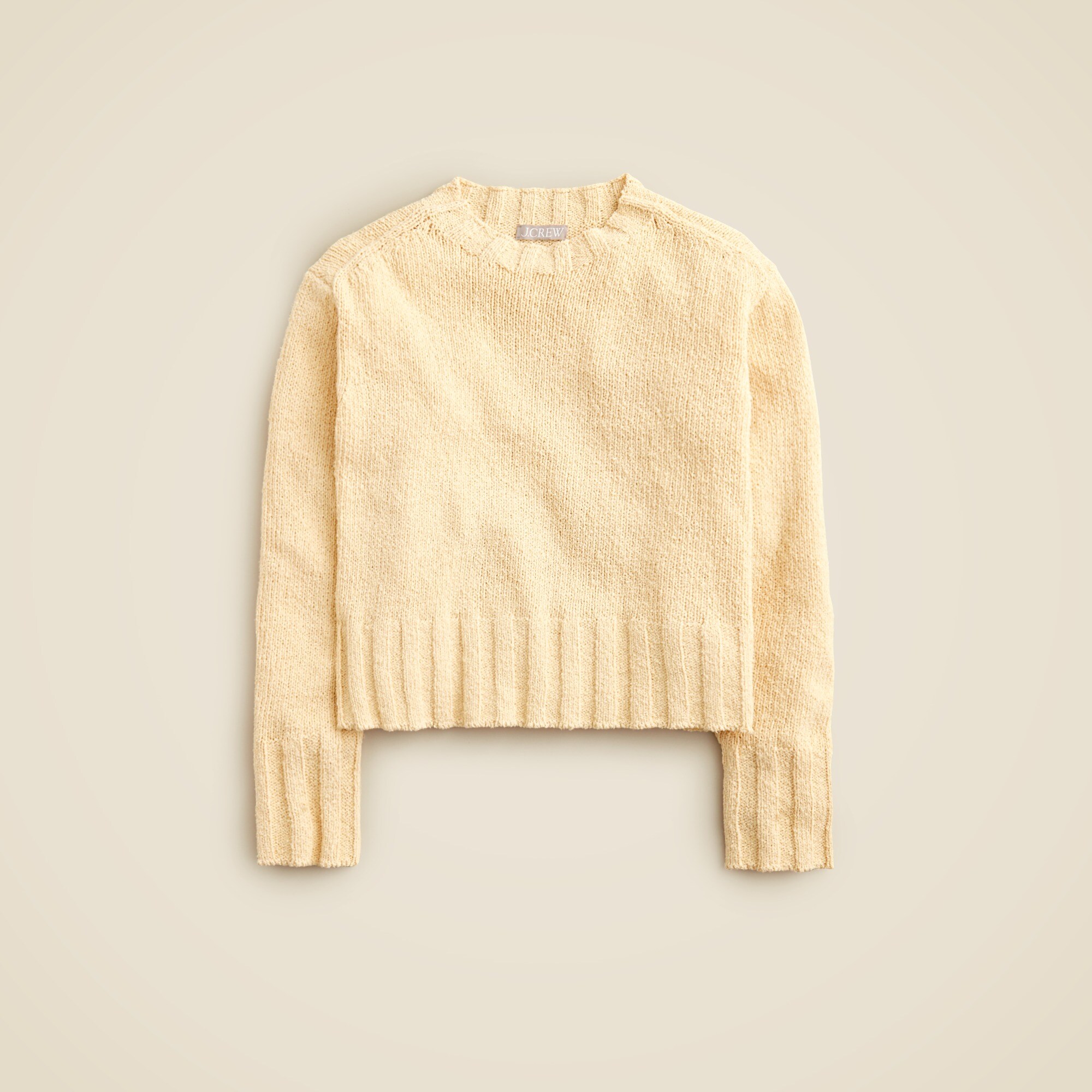 J.Crew: Relaxed Crewneck Beach Sweater For Women
