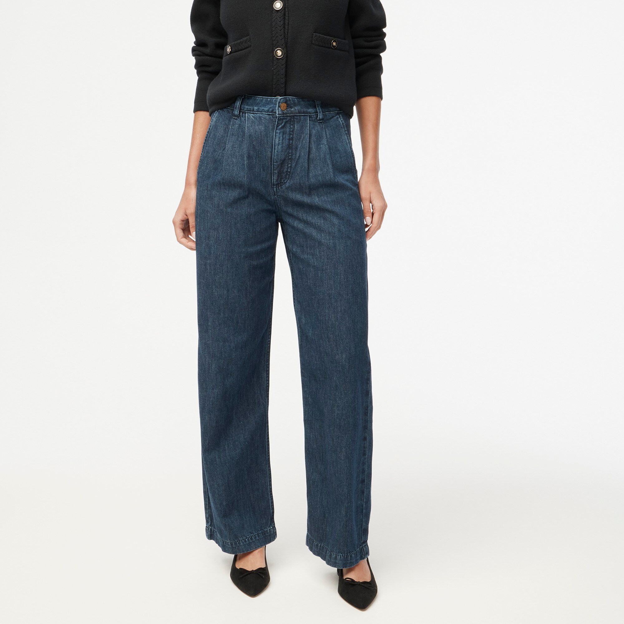 Factory: Pleated Trouser Jean For Women