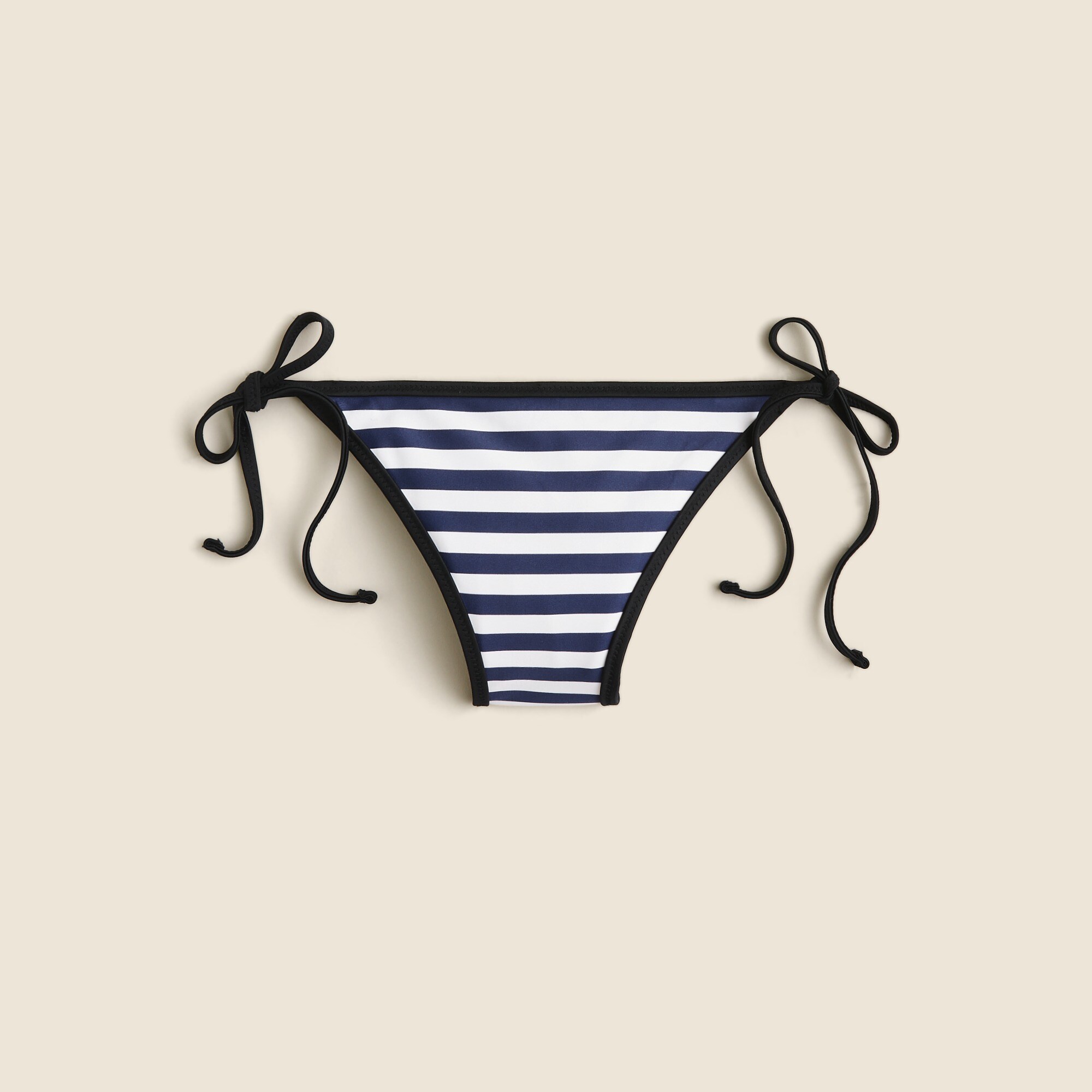 J.Crew: String Hipster Bikini Bottom In Contrast Stripe For Women