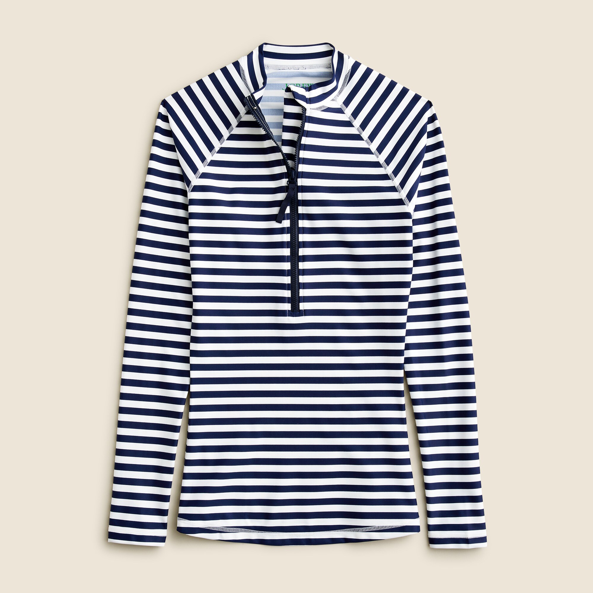 J.Crew: Long-sleeve Rash Guard In Stripe For Women