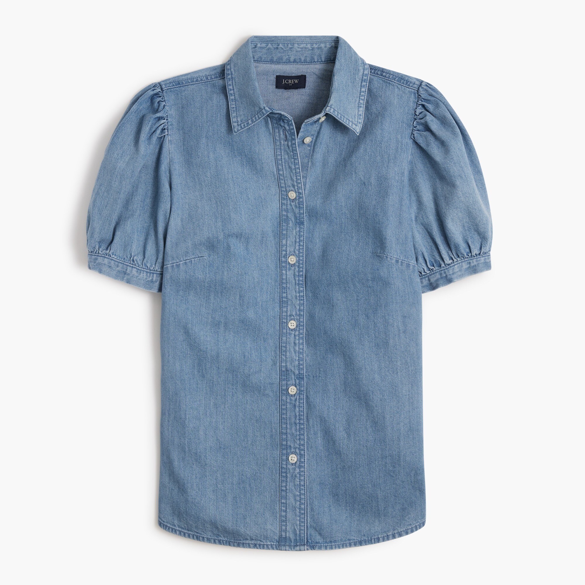 Factory: Chambray Button-up Shirt For Women