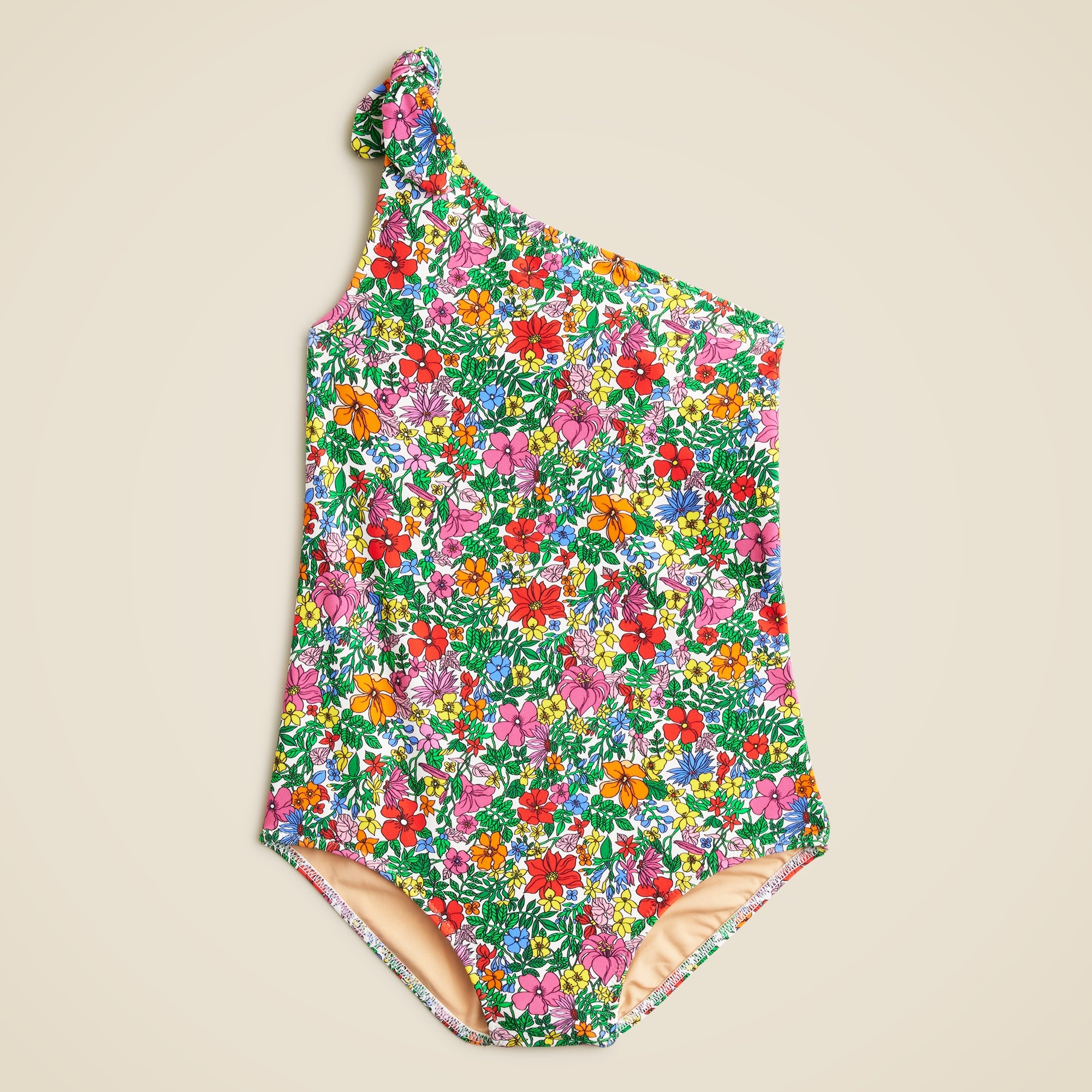 Girls' Printed Tie-shoulder One-piece Swimsuit For Girls | J.Crew