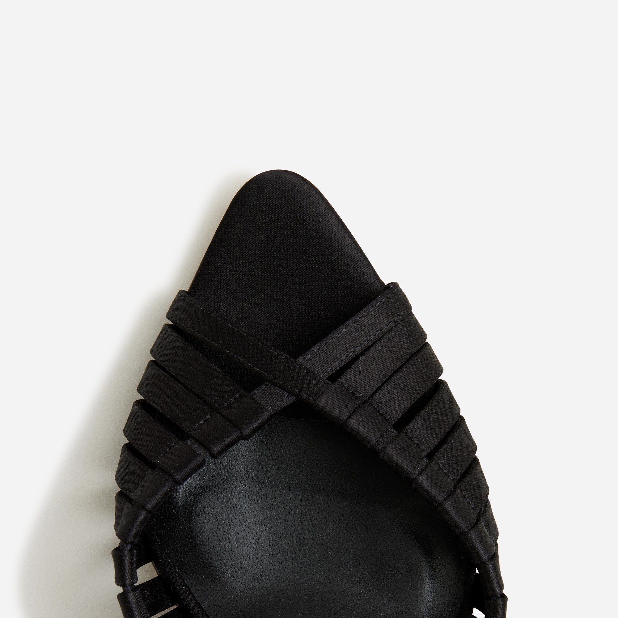 J.Crew: Made-in-Italy Curved-heel Sandals In Satin For Women