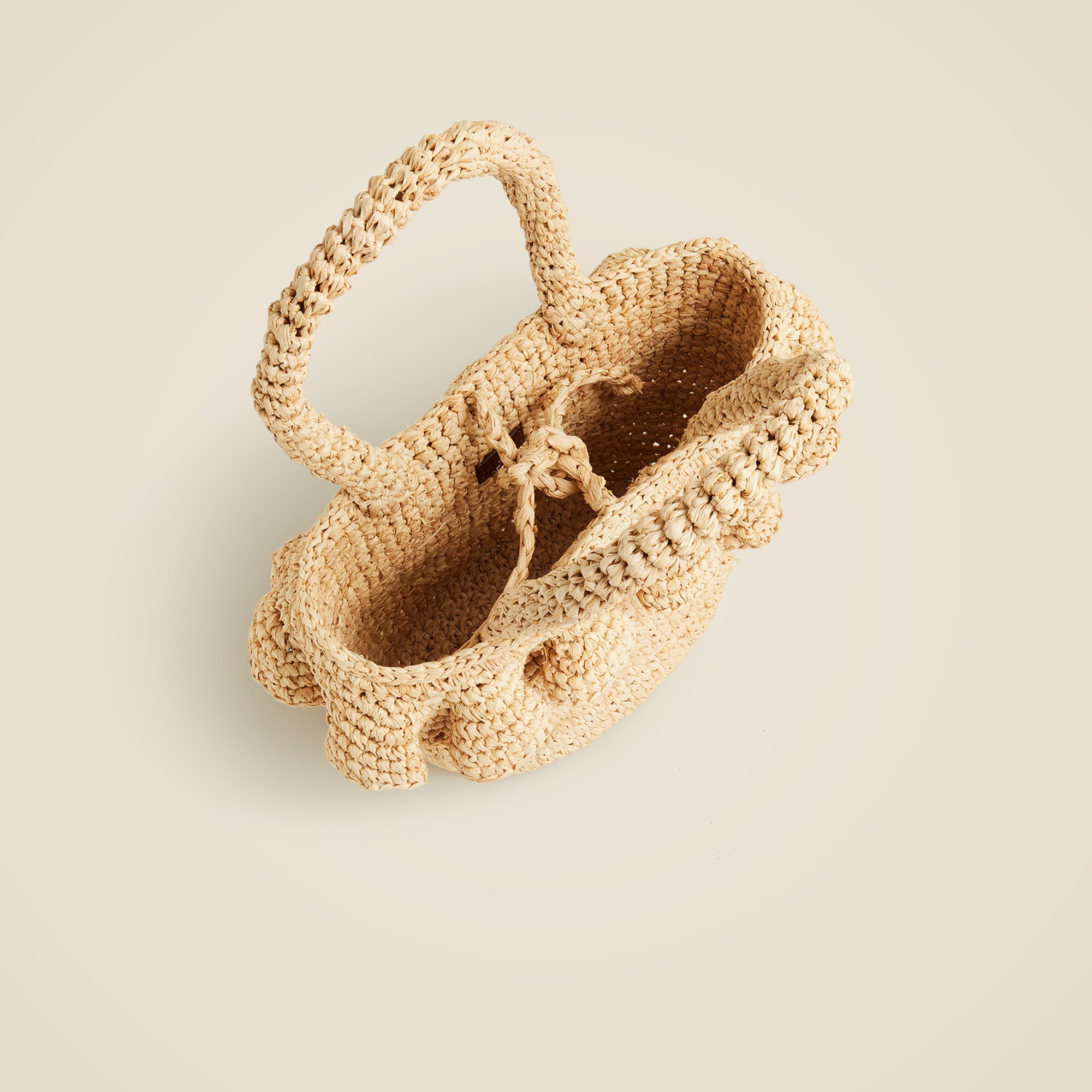 J.Crew: Small Raffia Ruffle-hem Bag For Women