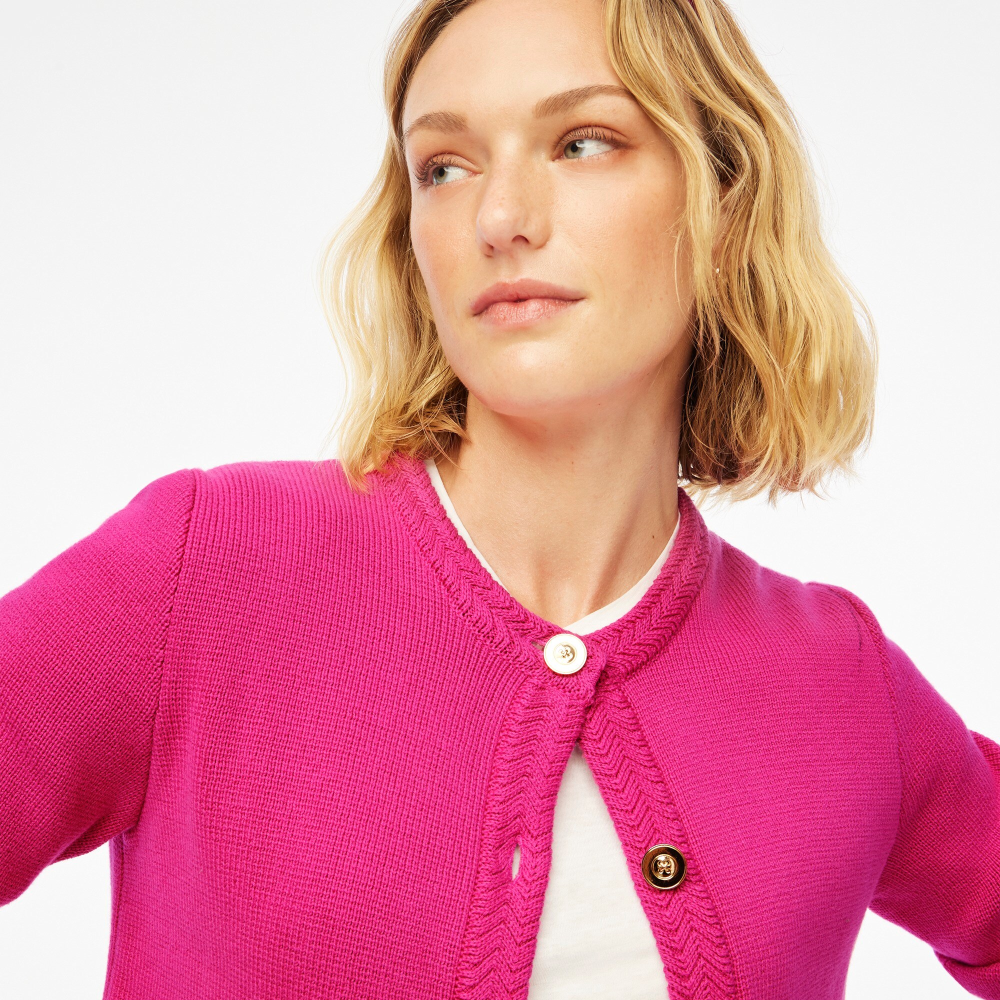 Factory: Cotton Lady Jacket Cardigan Sweater For Women