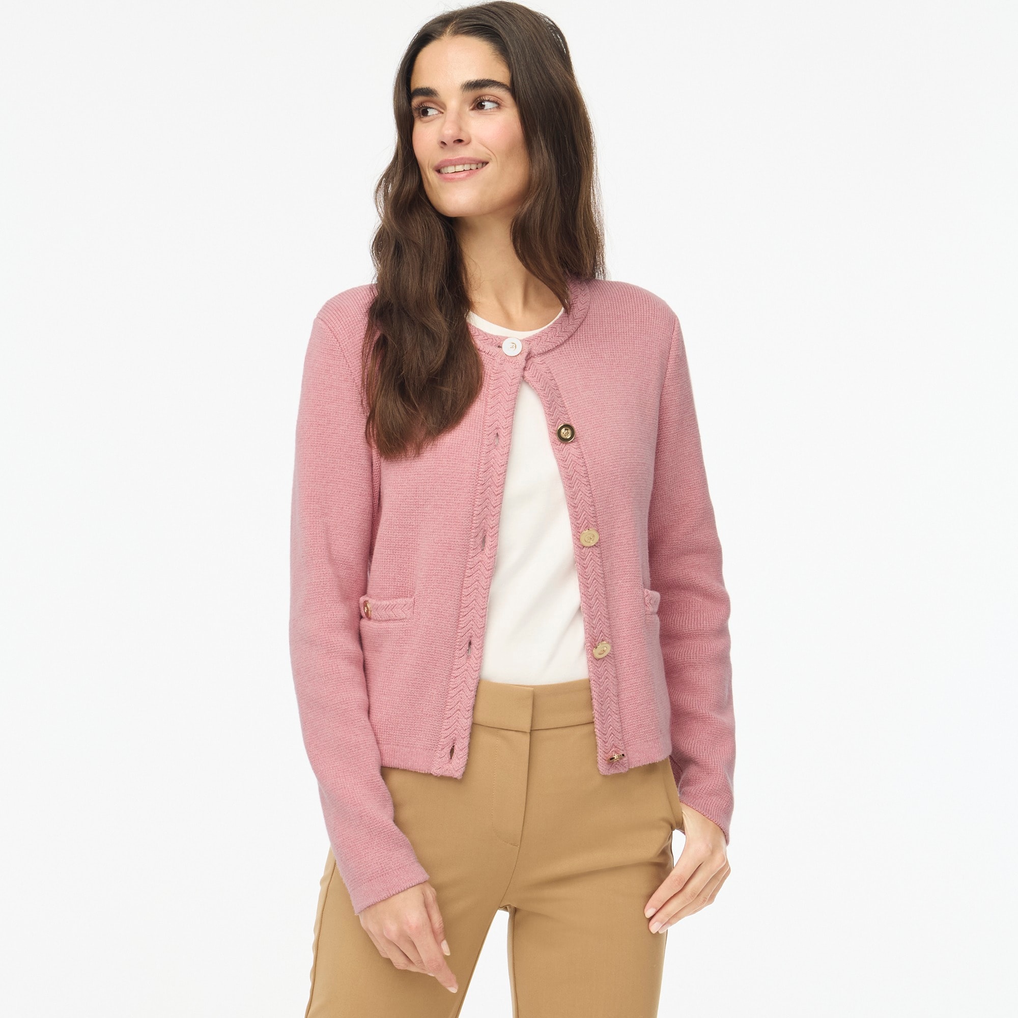 Factory: Cotton Lady Jacket Cardigan Sweater For Women