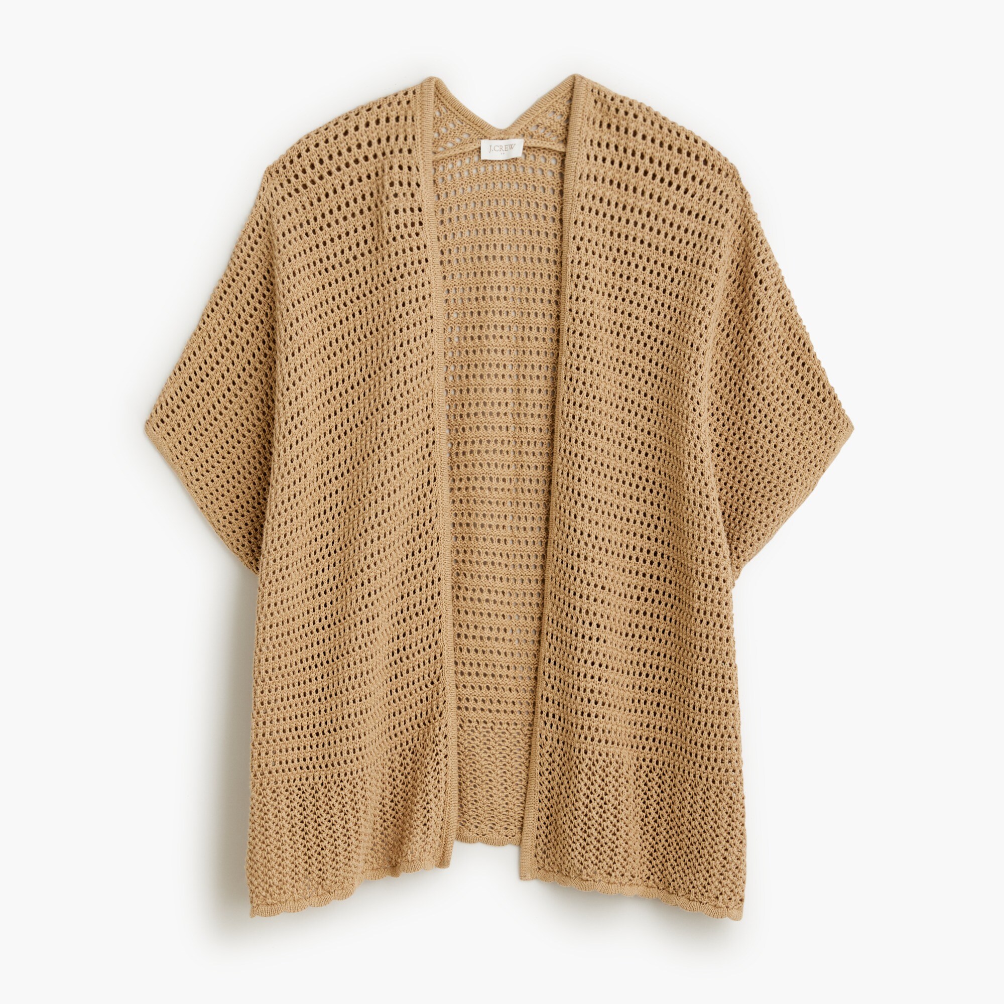 Factory: Crochet Cotton Open-front Wrap For Women