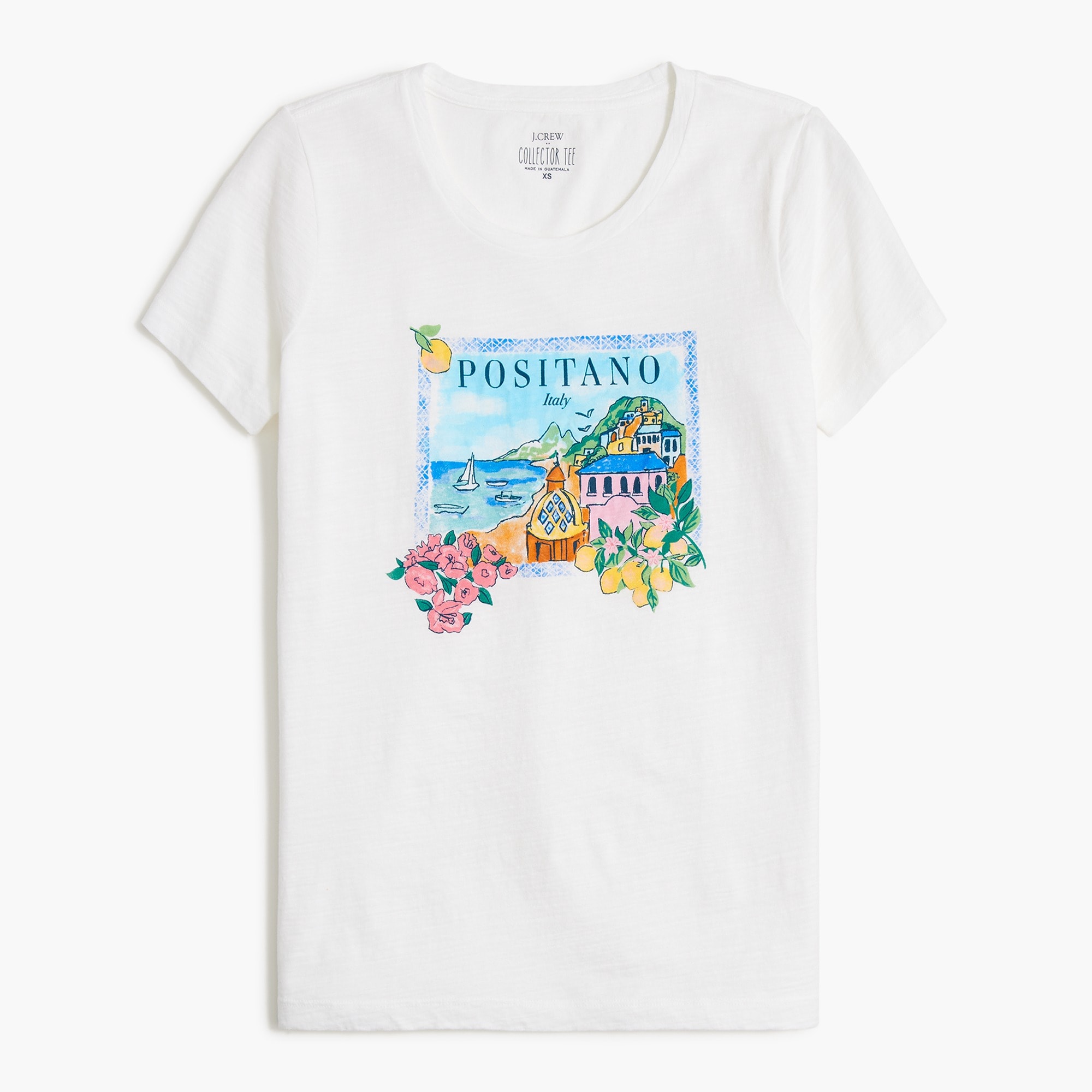 Factory: Positano Postcard Graphic Collector's Tee For Women