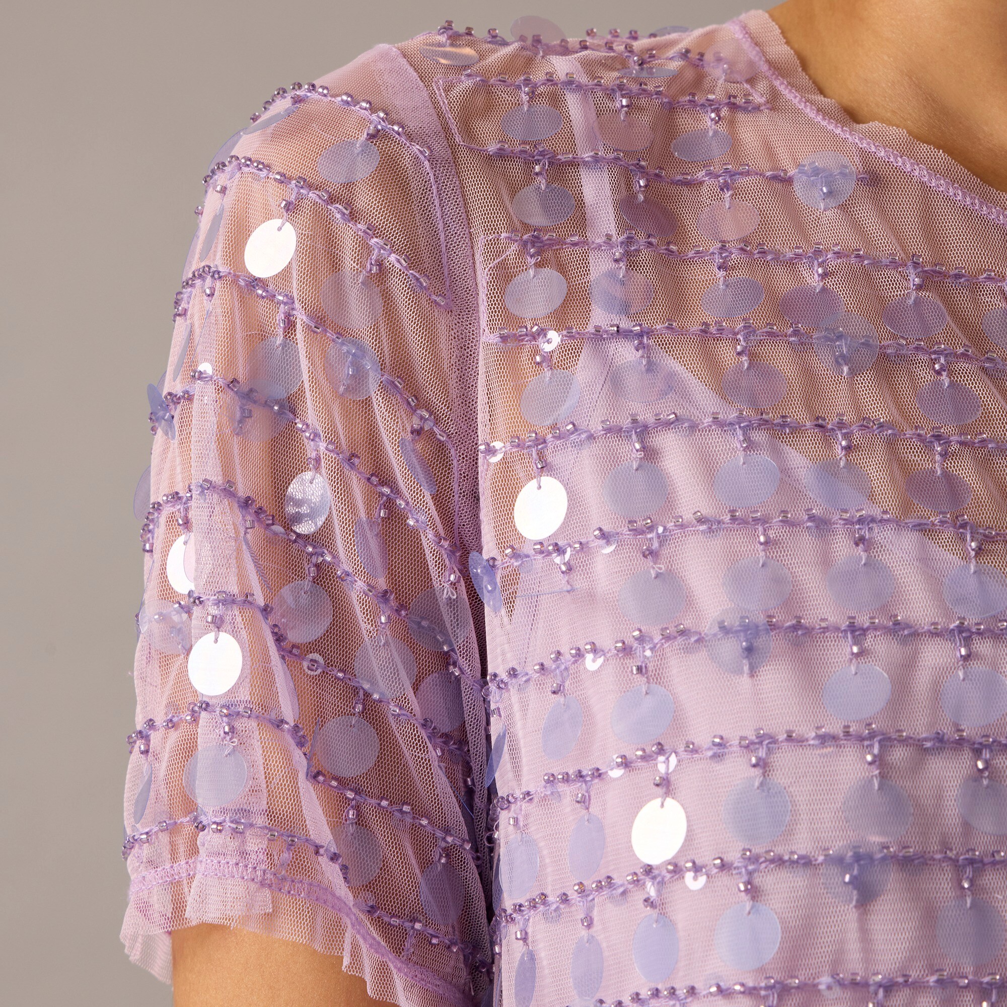 J.Crew: Collection Layered Sequin T-shirt For Women