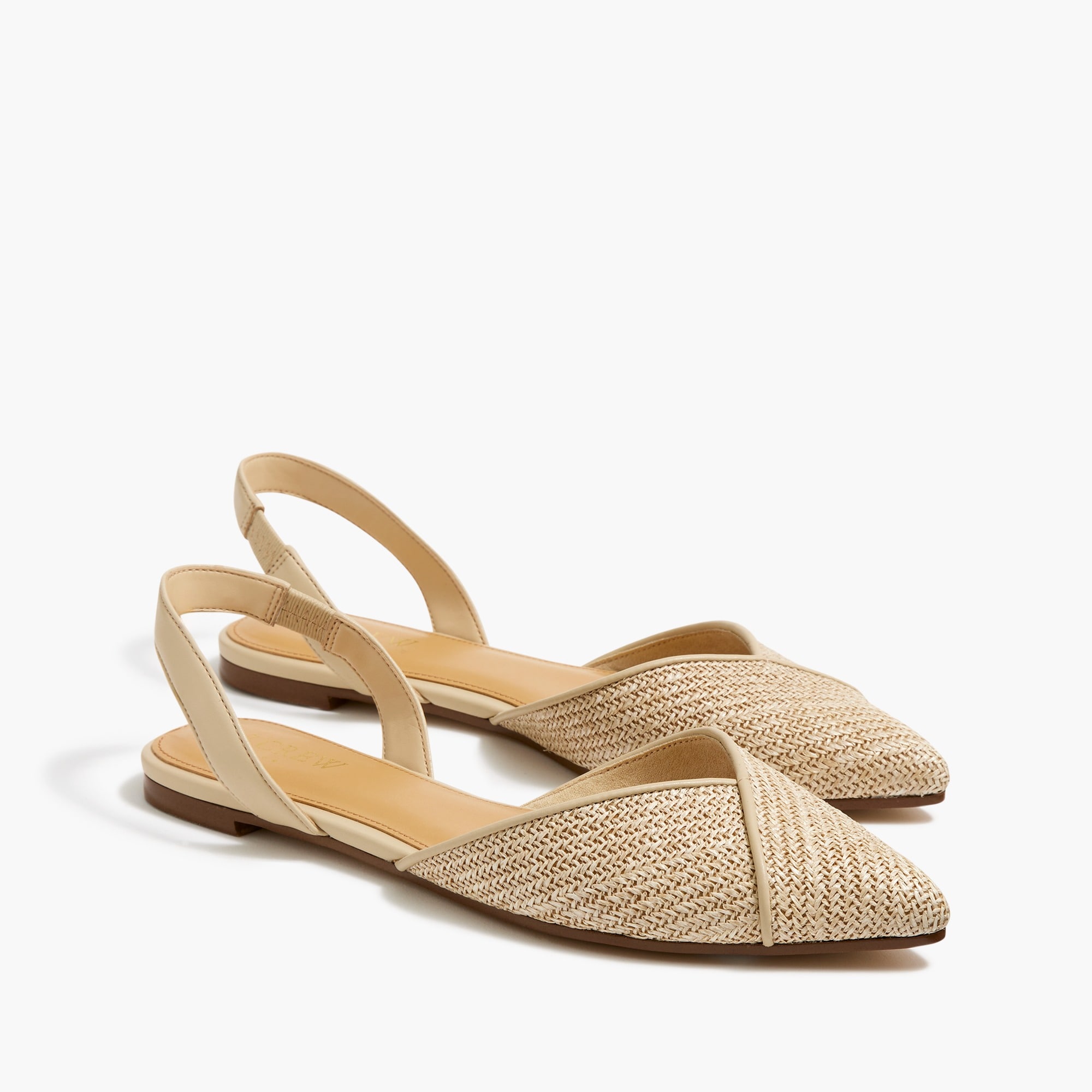 Factory: Woven Slingback Flats For Women