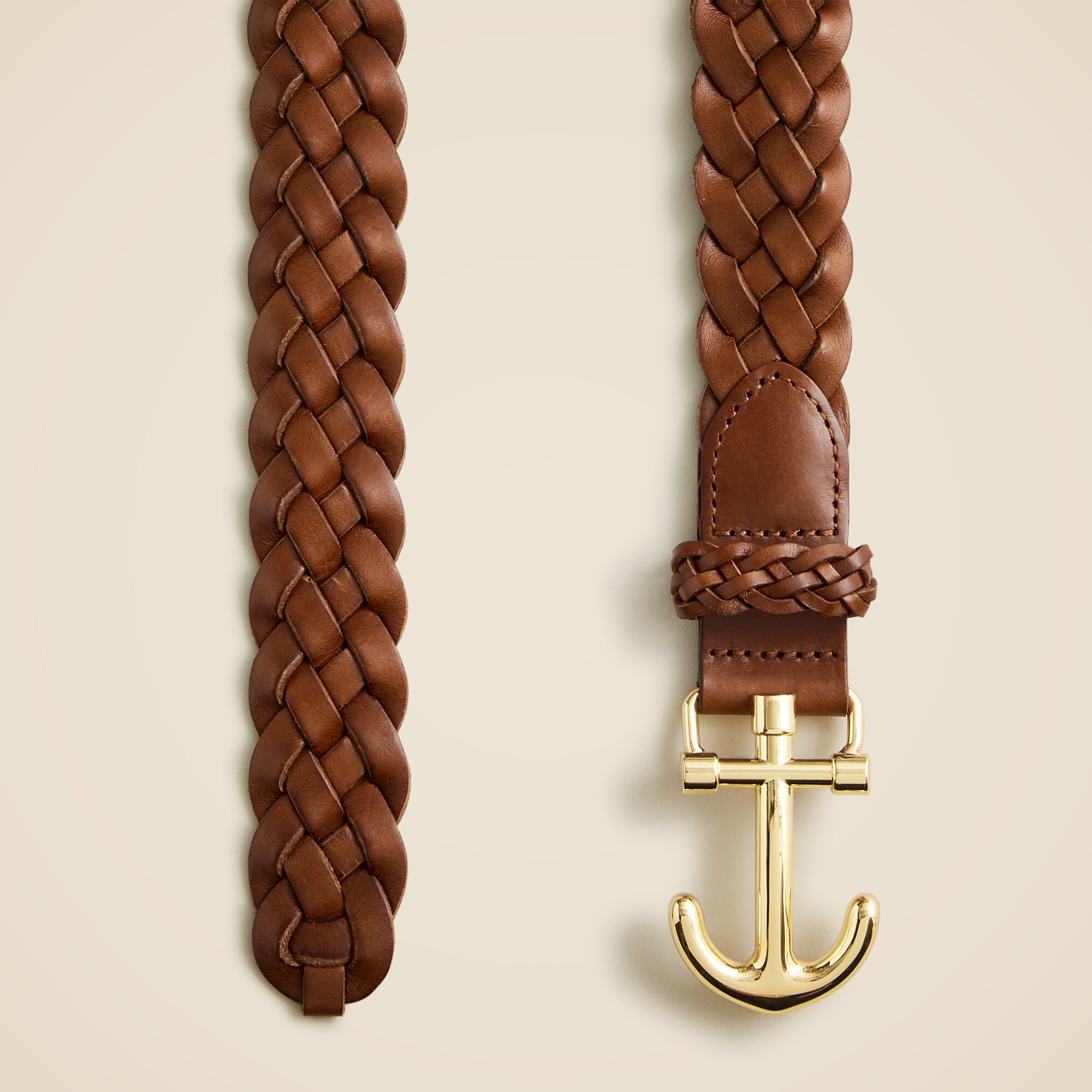 J.Crew: Anchor-buckle Belt In Italian Leather For Women