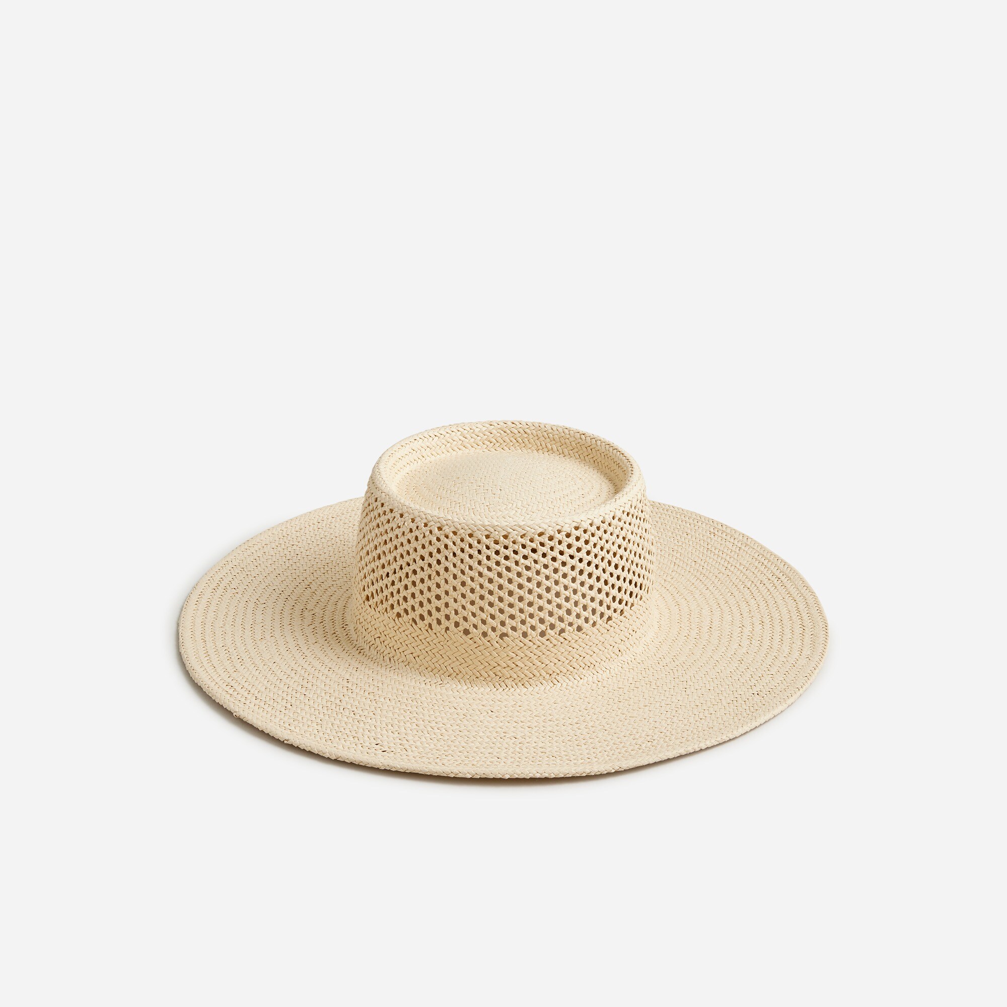 J.Crew: Open-weave Straw Hat For Women