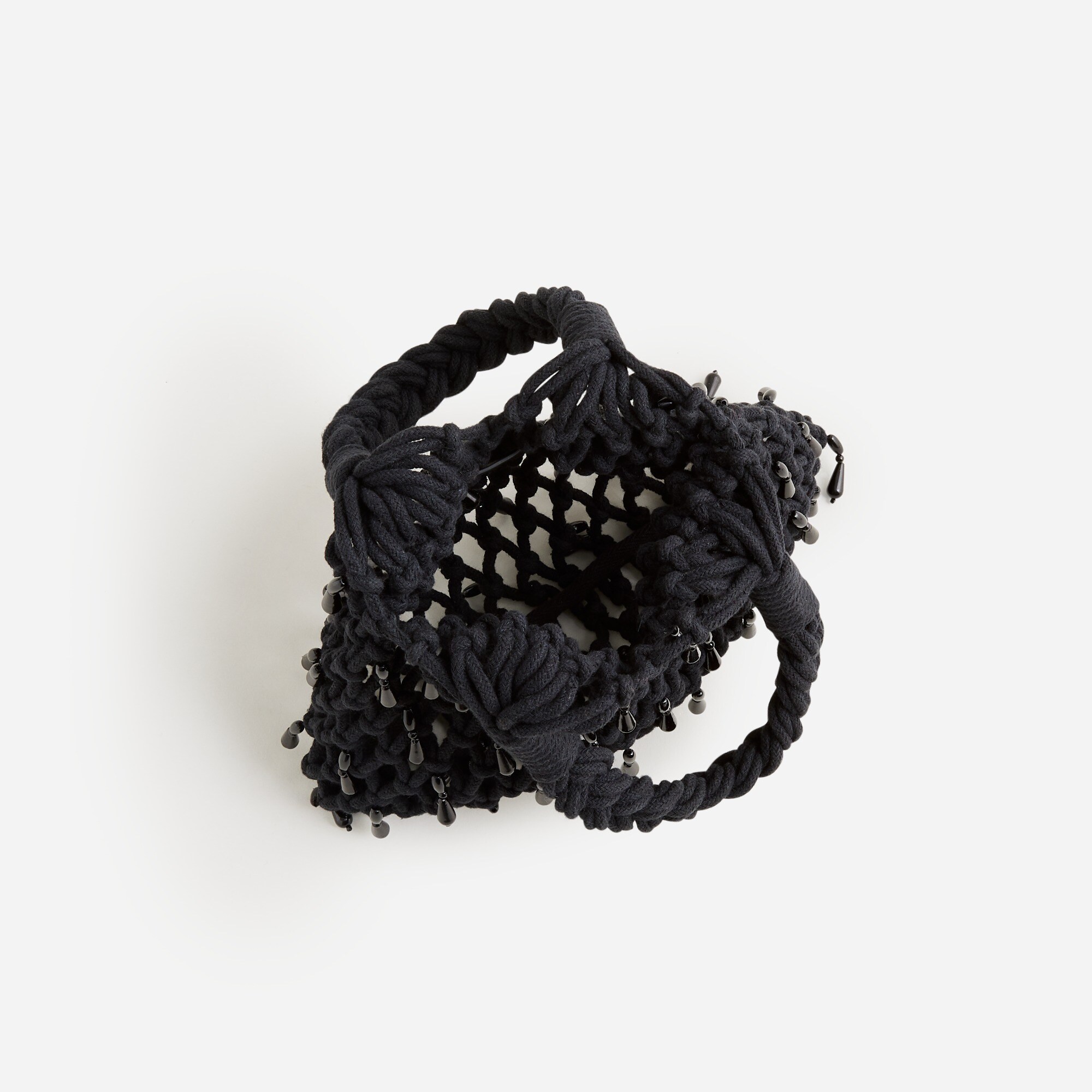 J.Crew: Small Cadiz Hand-knotted Rope Tote With Beads For Women