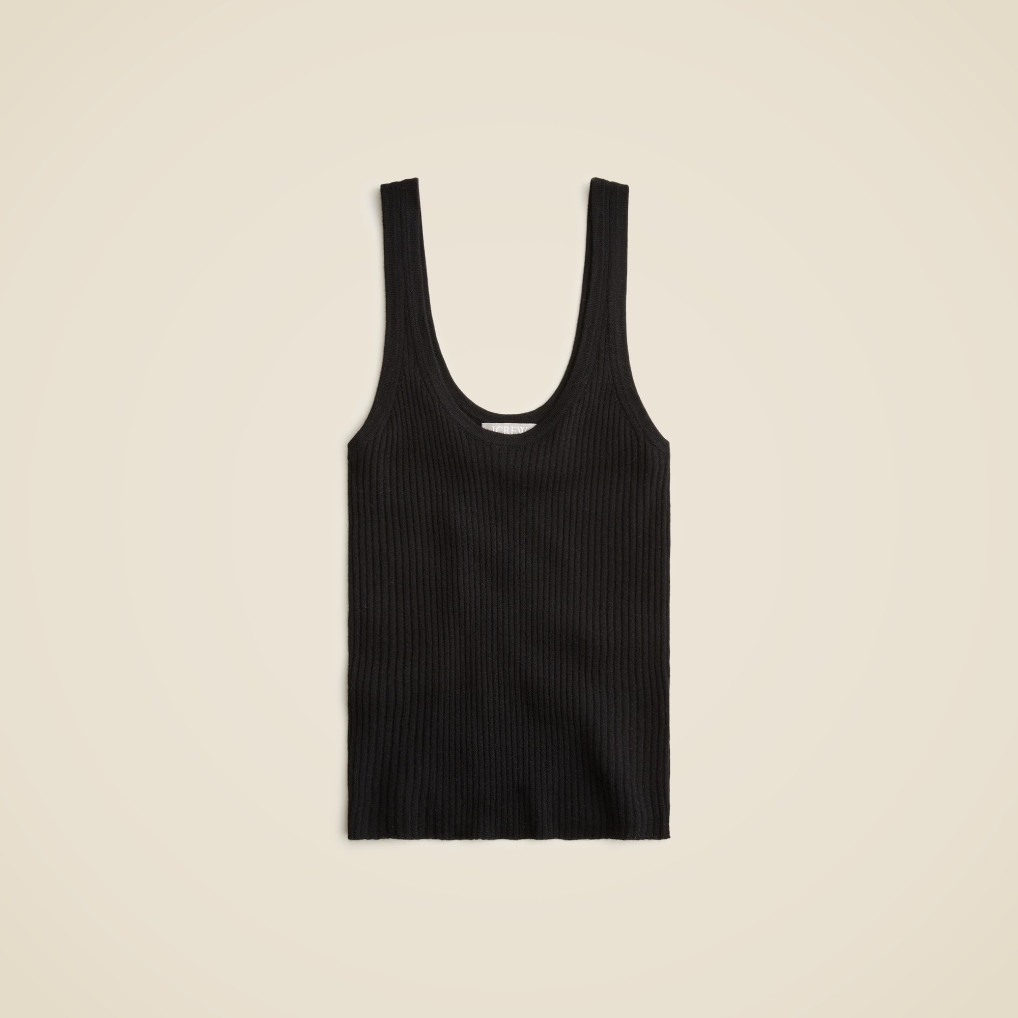 Featherweight Cashmere Ribbed Tank Top For Women | J.Crew