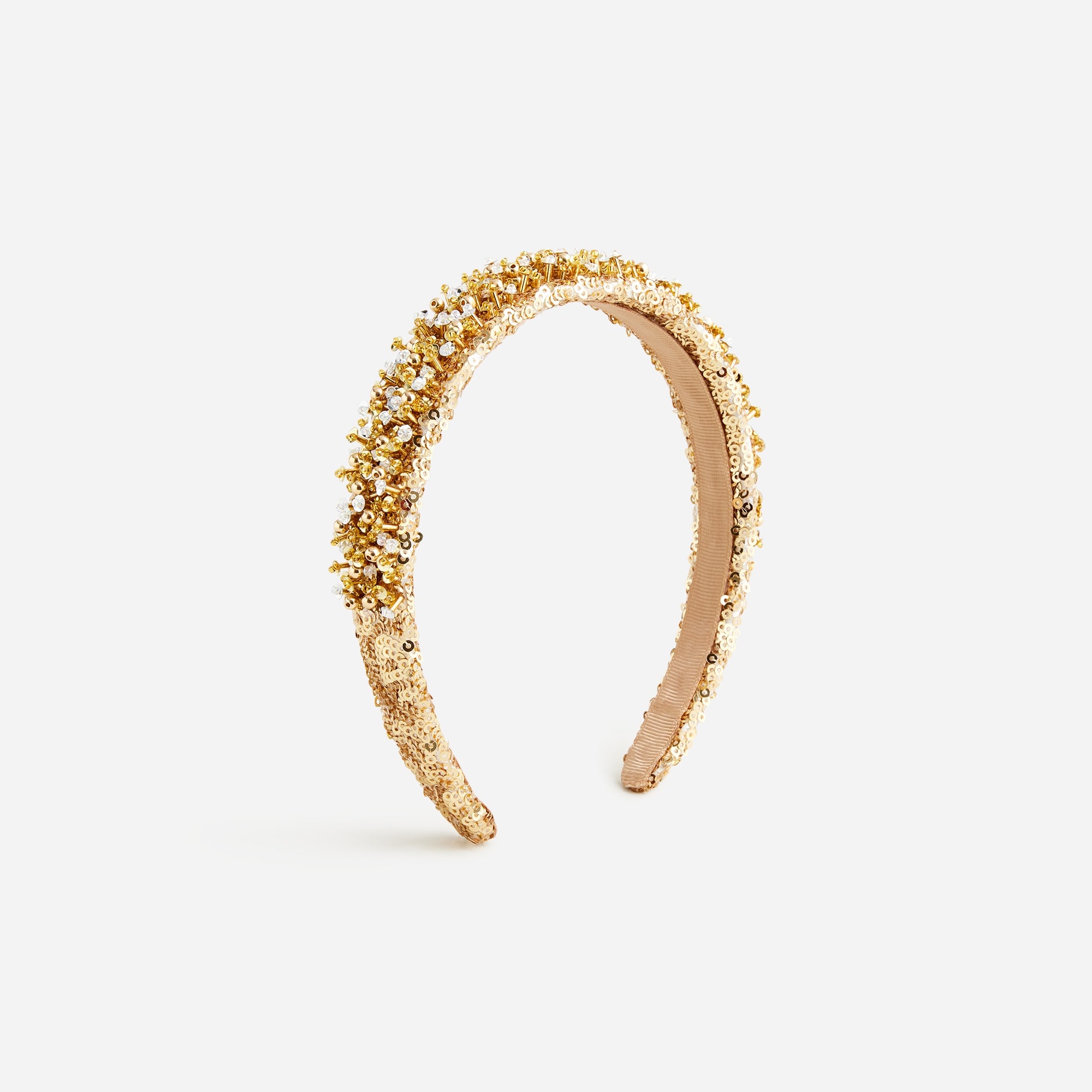 J.Crew: Sequin And Crystal Headband For Women