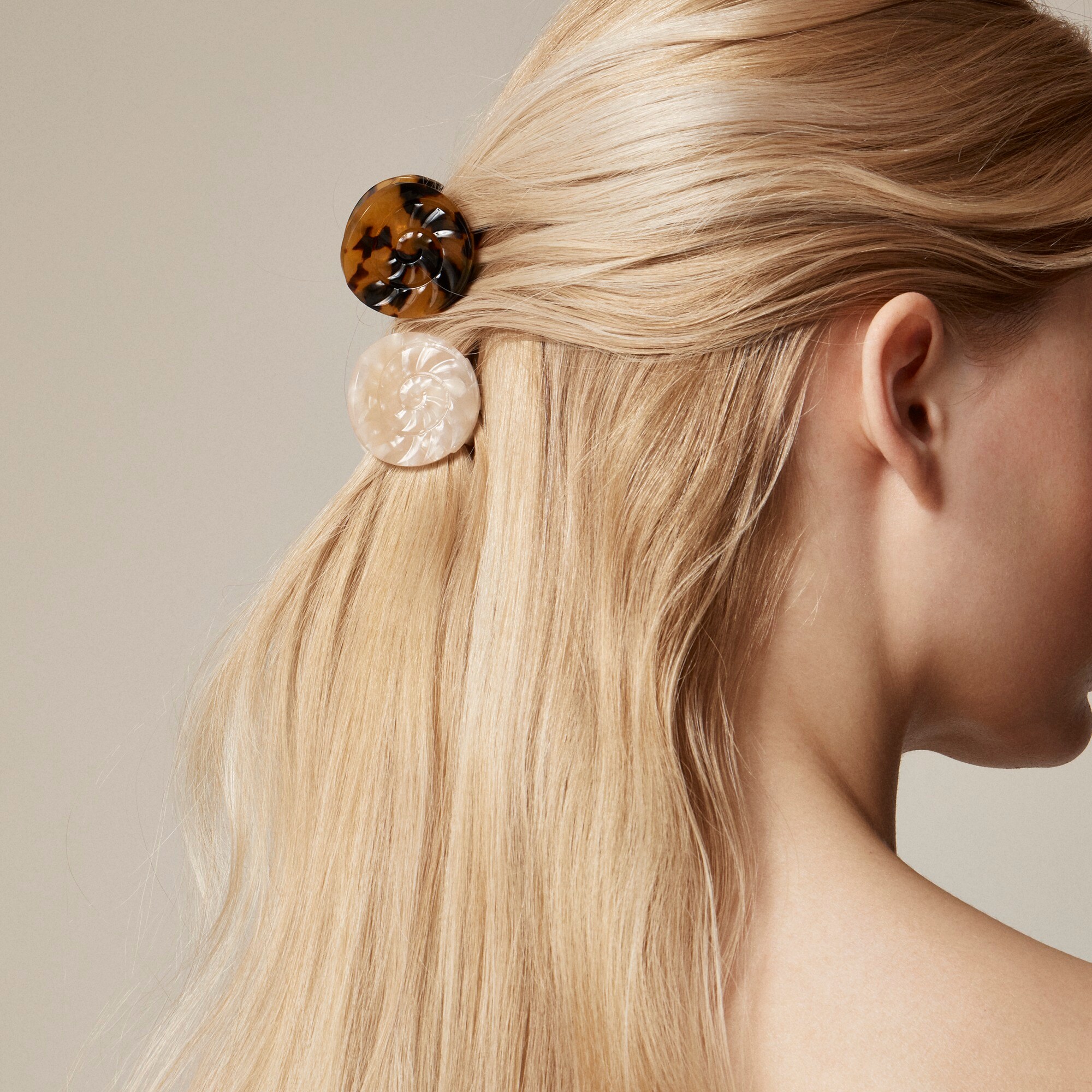 J.Crew: Shell Hair Clips Two-pack For Women