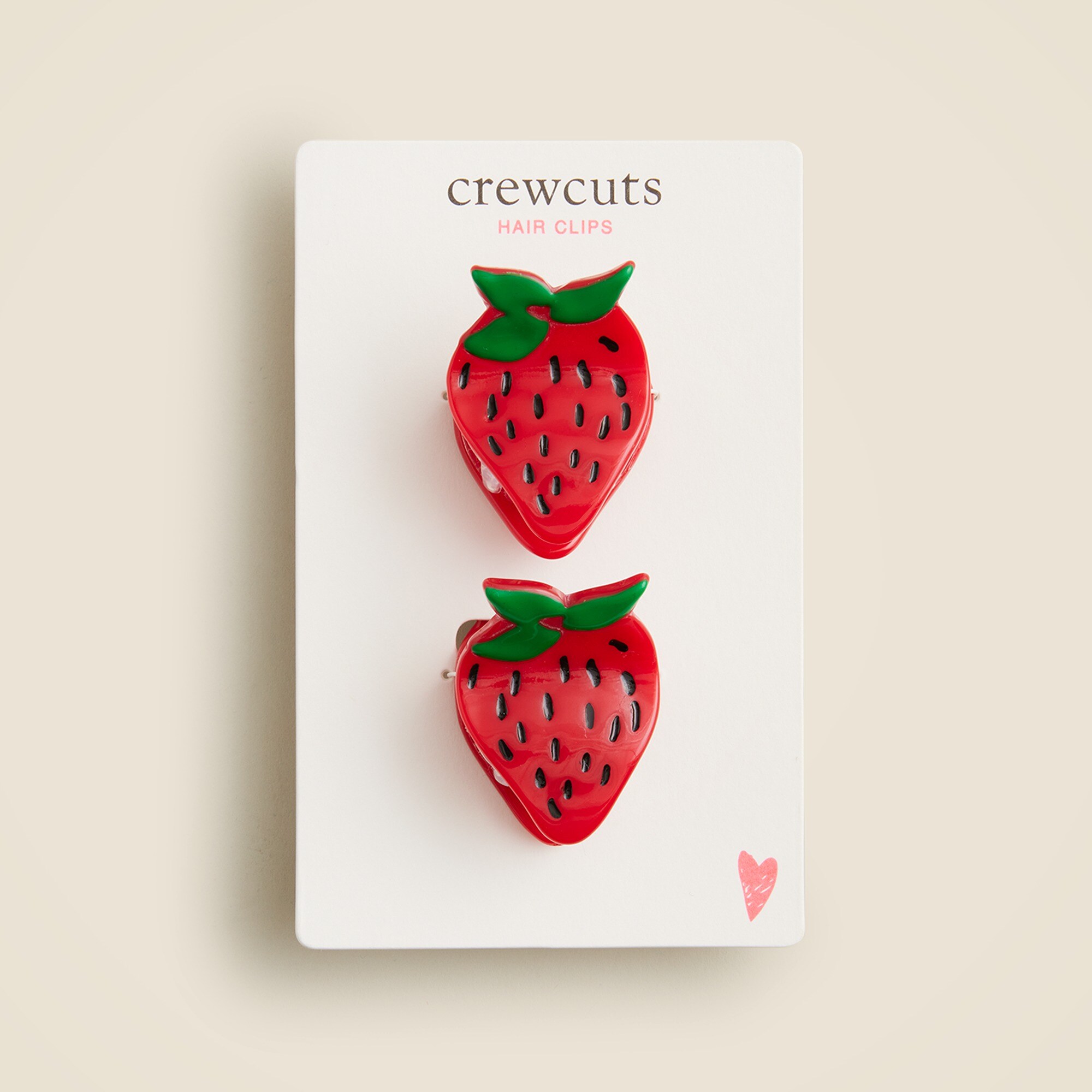 J.Crew: Girls' Strawberry Hair Clips Pack For Girls
